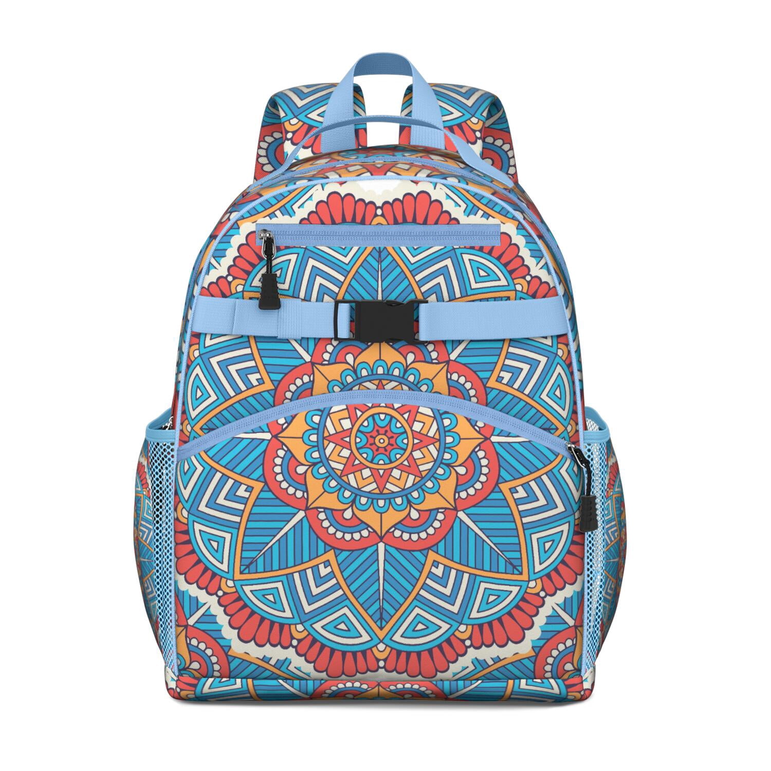 Exotic Cultural Mandala Backpack - Spine-Protecting School Bag for ...