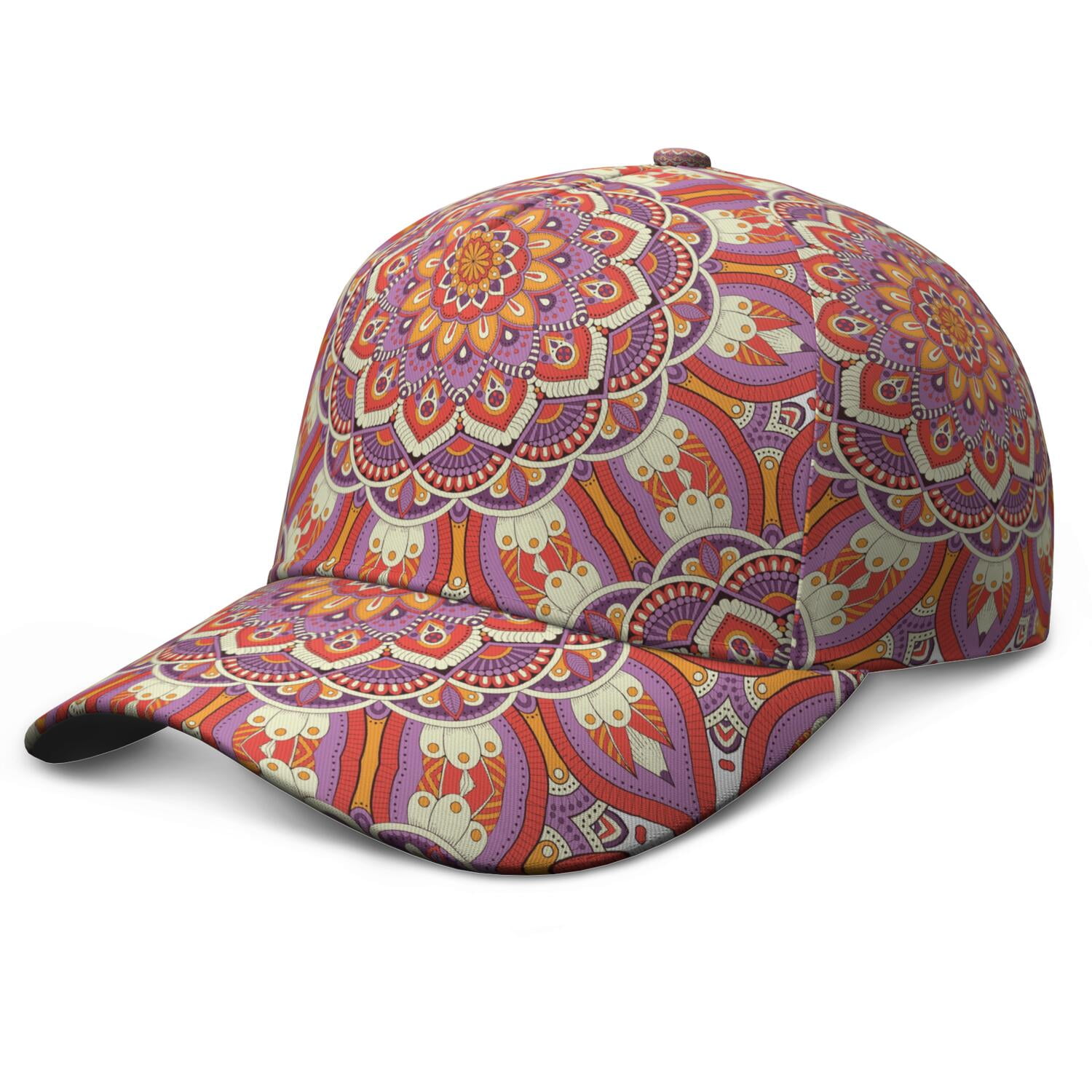 Exotic Cultural Mandala Baseball Cap – Boho Tribal Dad Hat with Ethnic ...