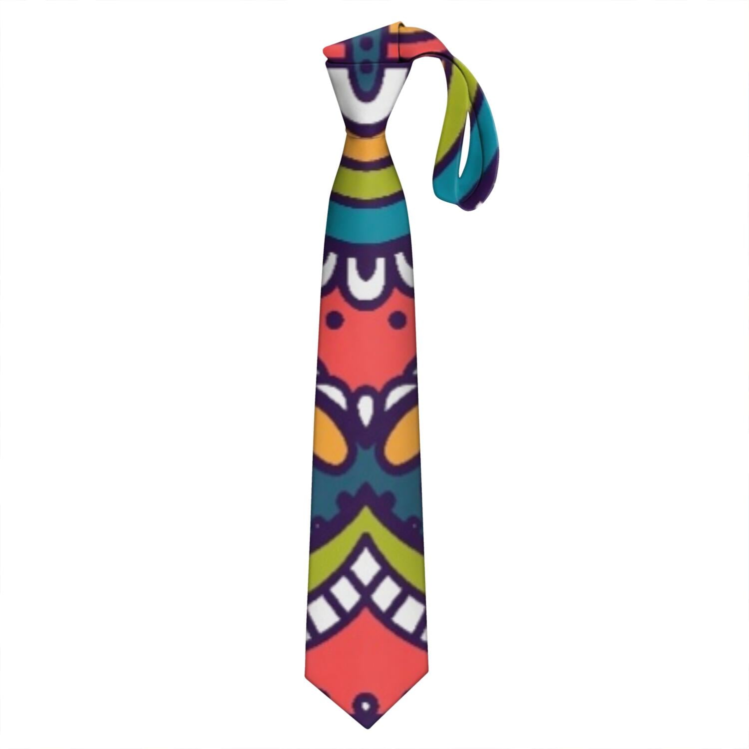 Exotic Cultural Mandala Necktie - Abstract Sacred Symbolic Tie for ...