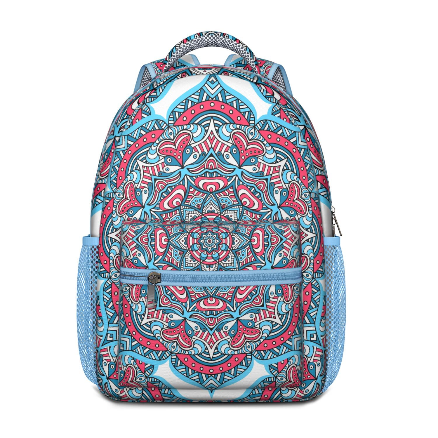 Exotic Cultural Mandala Waterproof School Bag - Ergonomic Backpack for ...