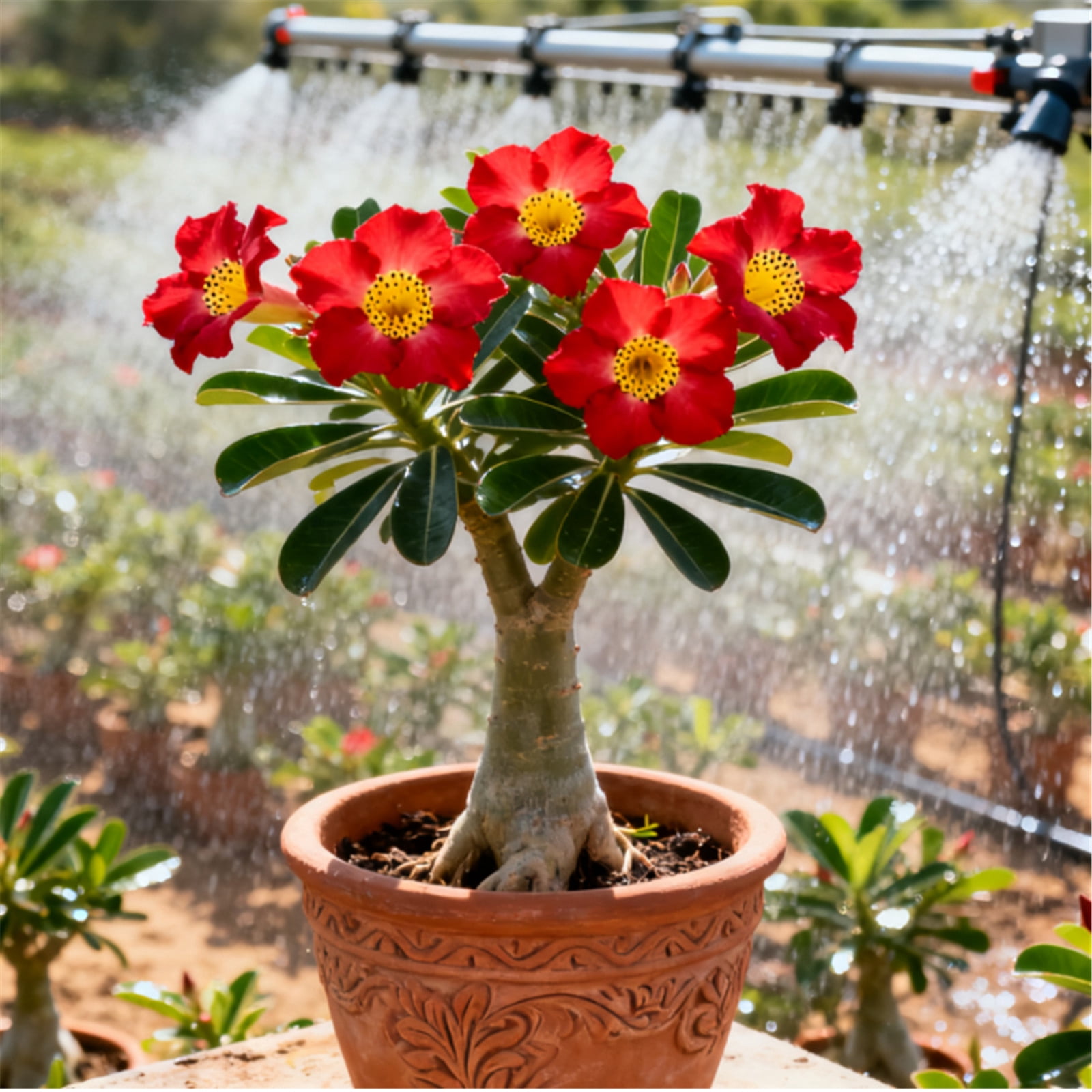 Exotic Desert Rose, Heat Resistant Perennial Decor for Plant Hangers ...
