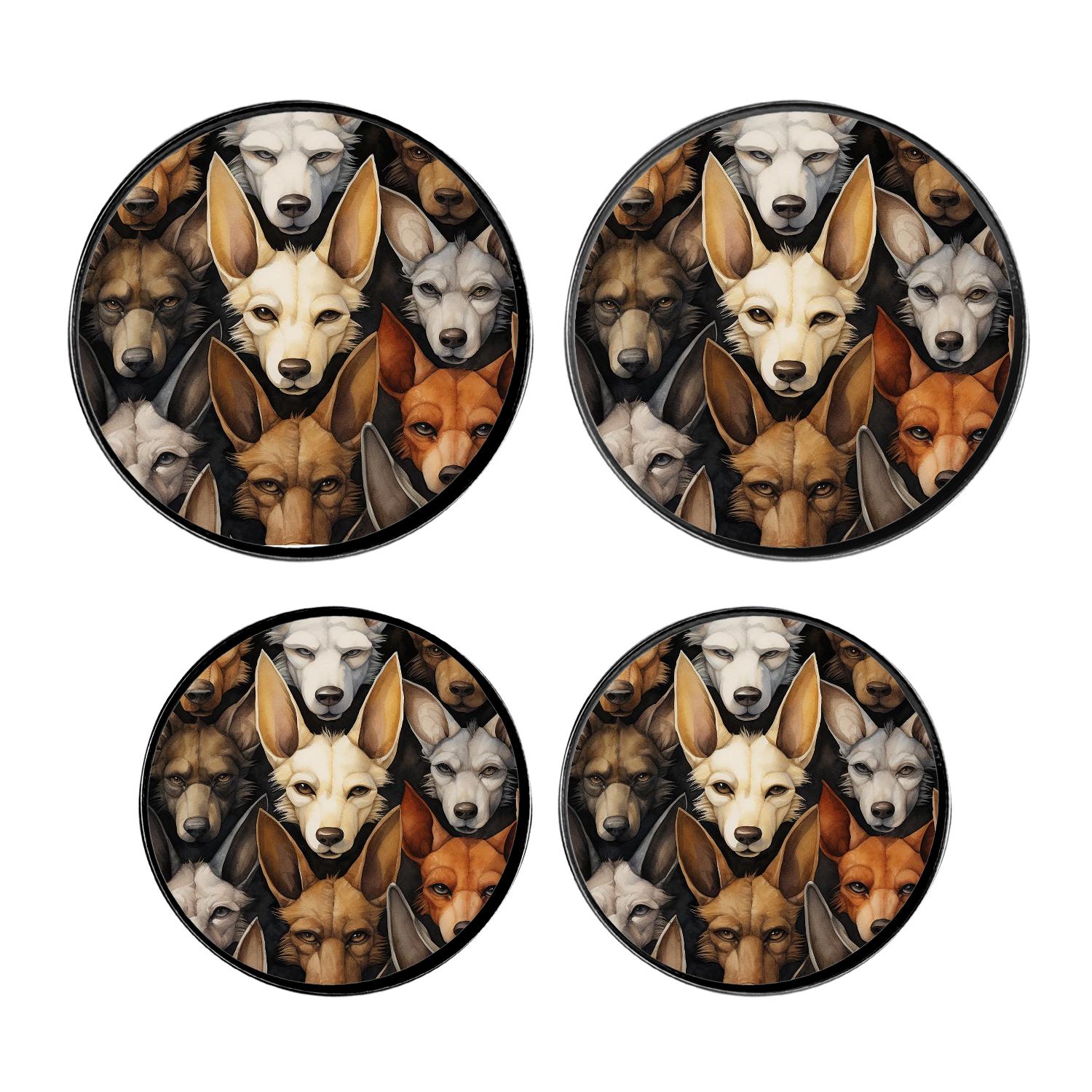 Exotic Dog Wild Animal Creative Stove Burner Covers Set,Gas Stove ...