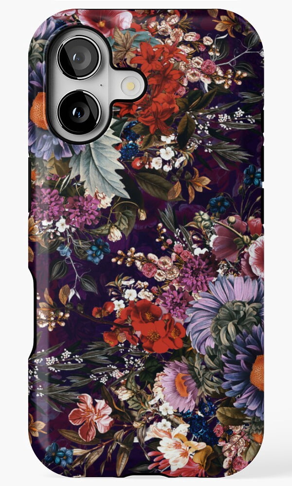 Exotic Garden Night XXIII Floral Art Phone Case for iPhone 11 12 13 14 ...