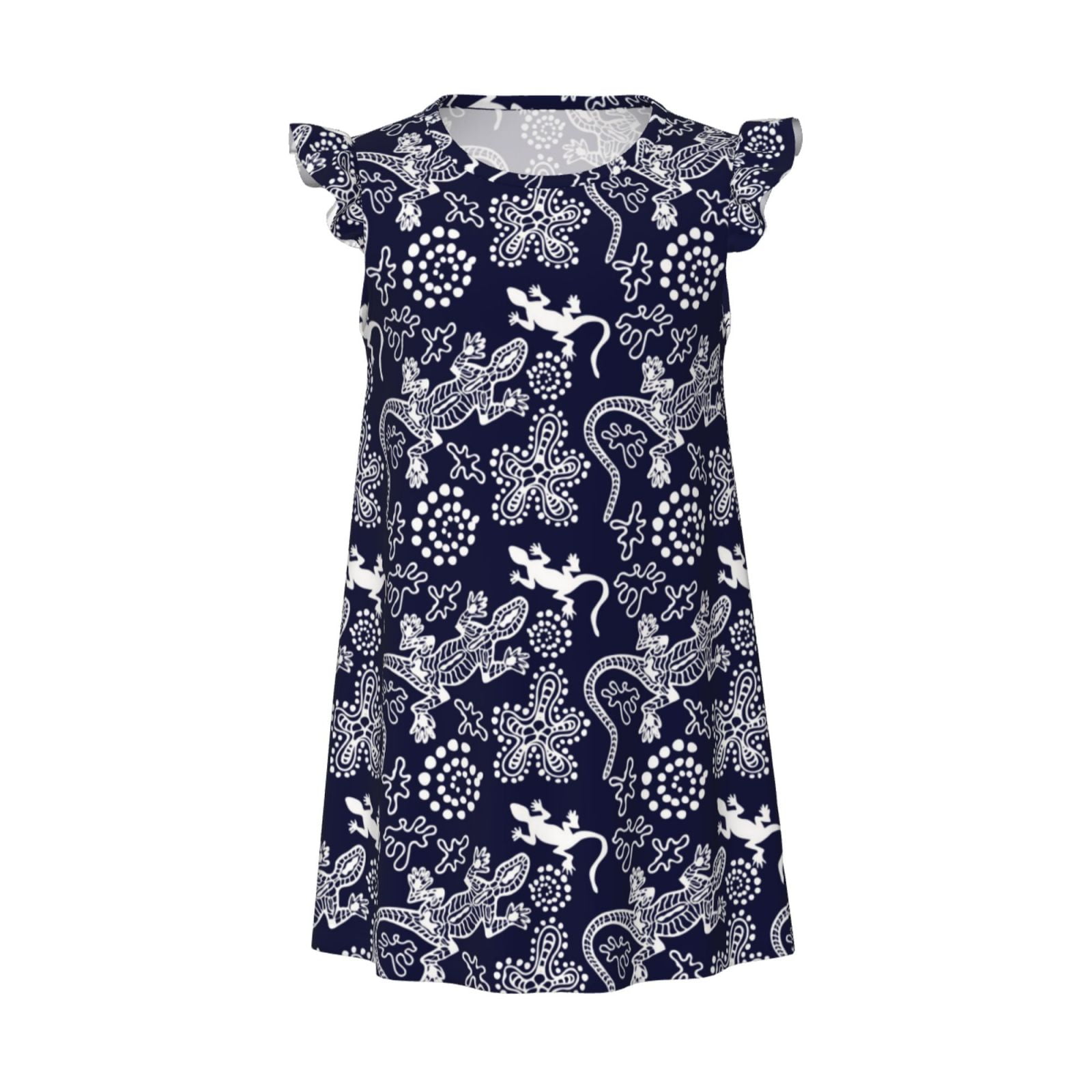 Exotic Gecko Lizard White Girls Nightgowns, Pajamas for Girls, Soft ...