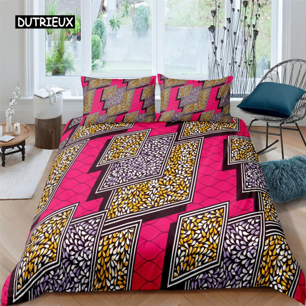 Exotic Geometric Duvet Cover Set Luxury Mandala Bedding Set Colorful ...