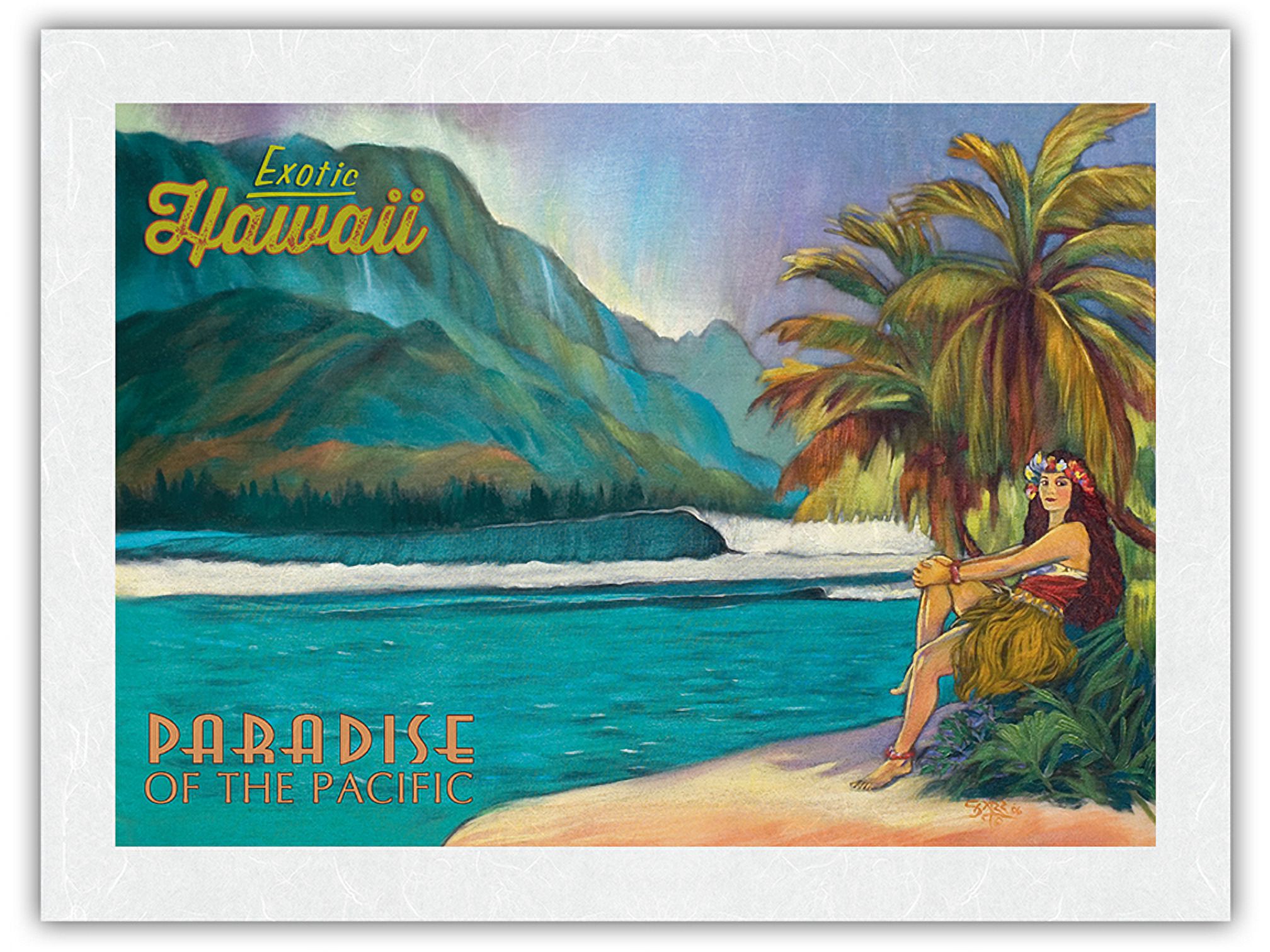 Exotic Hawaii - Paradise of the Pacific - Hawaiian Hula Dancer ...