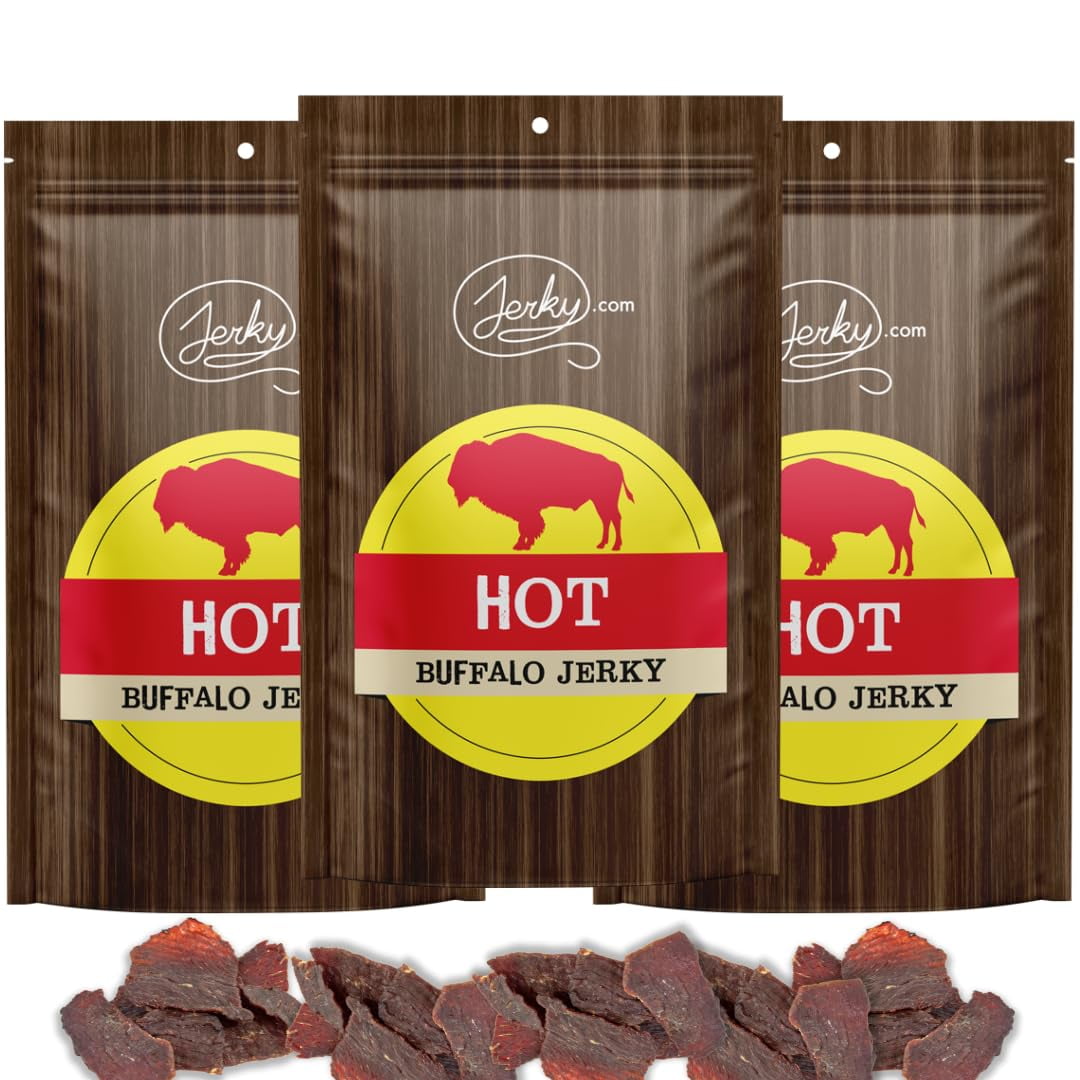Exotic Hot Buff Jerky - Wild Game Meat , Exotic , High-Protein, All ...