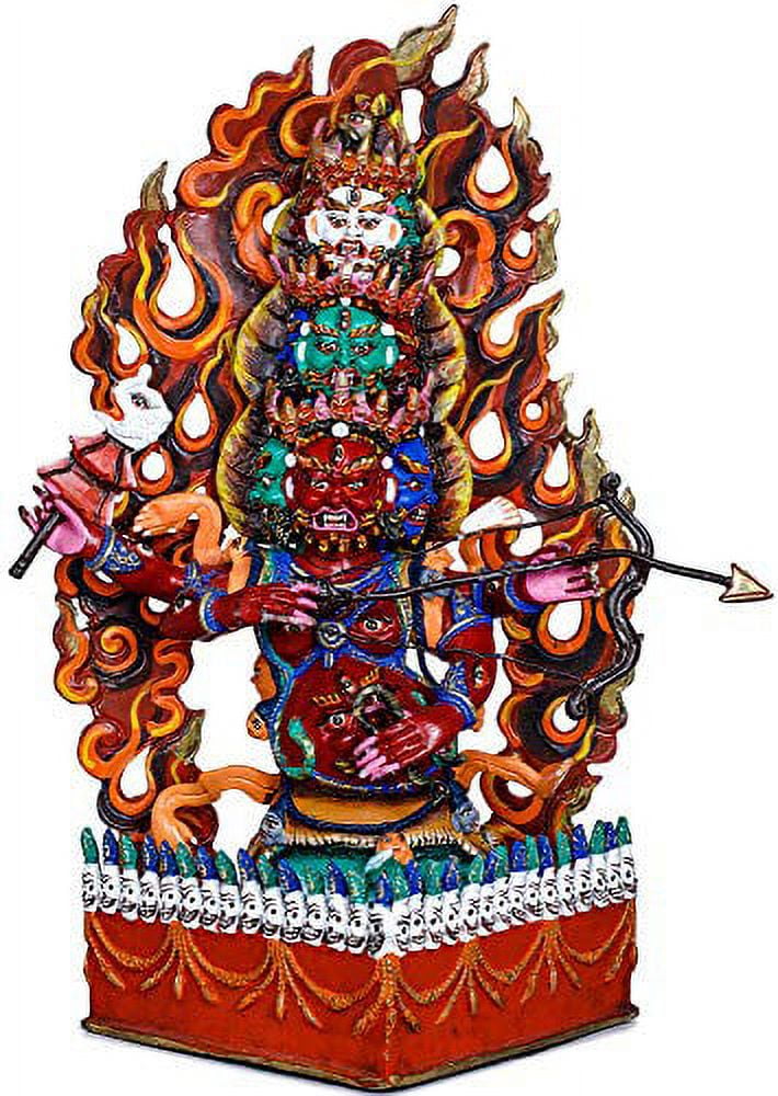 Exotic India Tibetan Buddhist Deity Rahula (Za) - The Deity Who Has a ...