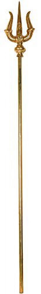 Exotic India Trident with Sacred Symbols - Brass Statue - Walmart.com