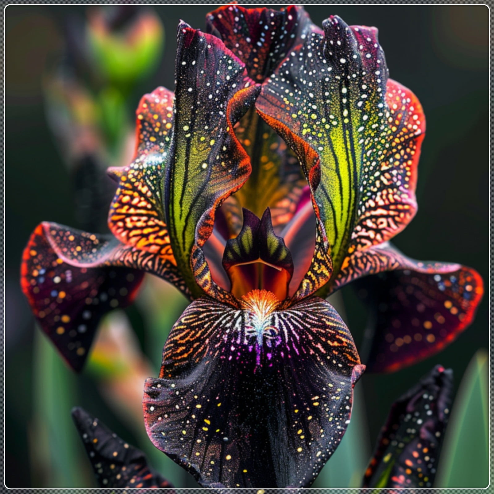 Exotic Iris Garden Potted Balcony Decoration Attract Pollinating ...