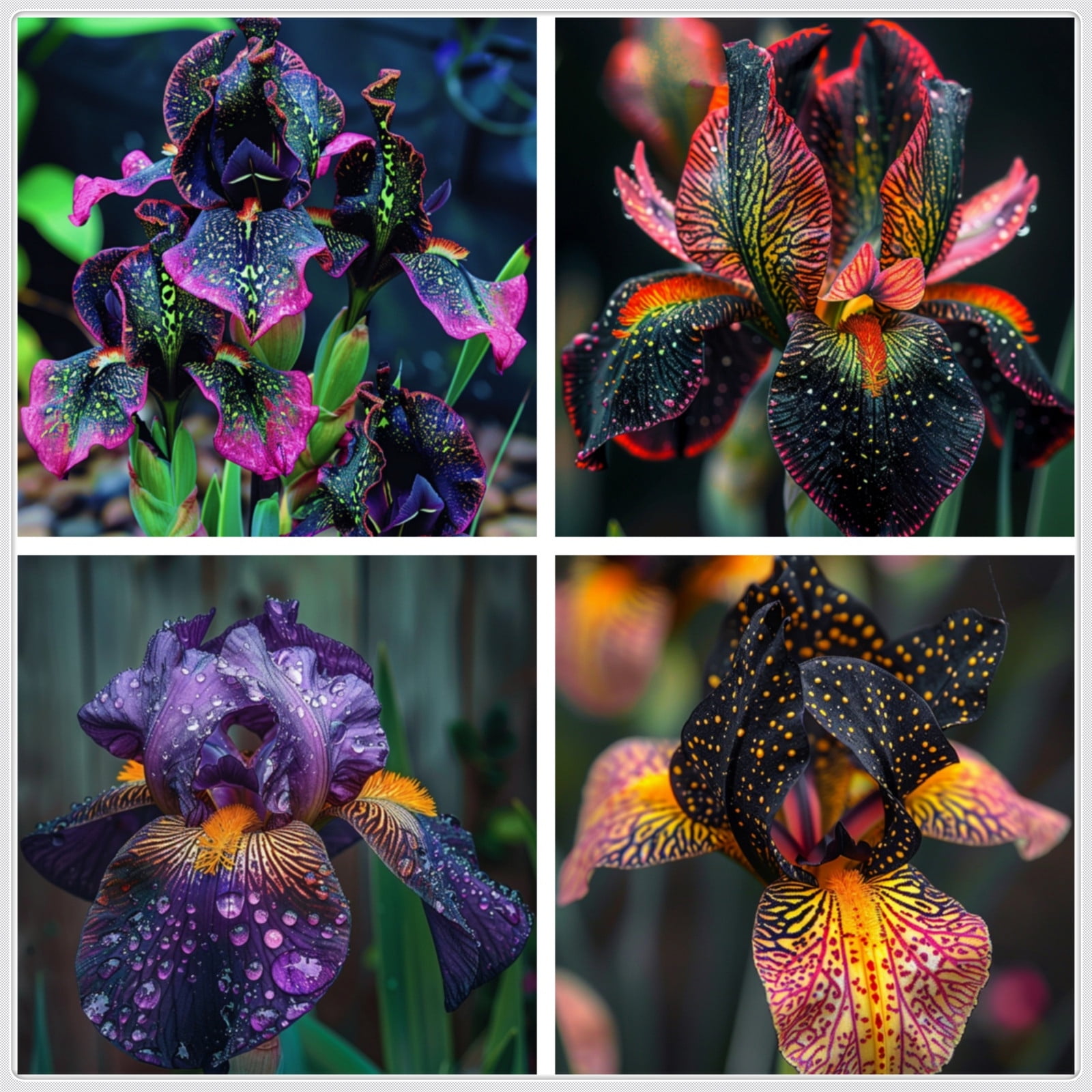 Exotic Iris Garden Potted Balcony Decoration Attract Pollinating ...