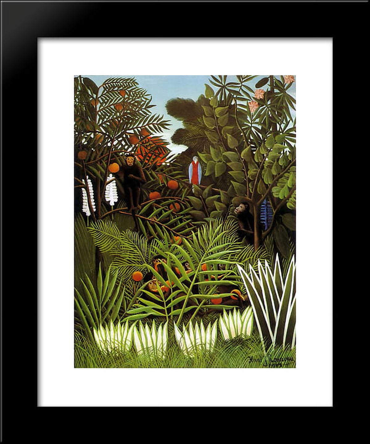 Exotic Landscape 20x24 Framed Art Print by Henri Rousseau - Walmart.com