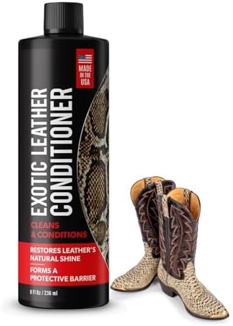 Exotic Leather Conditioner for Boots - Made in USA Leather Cleaner ...