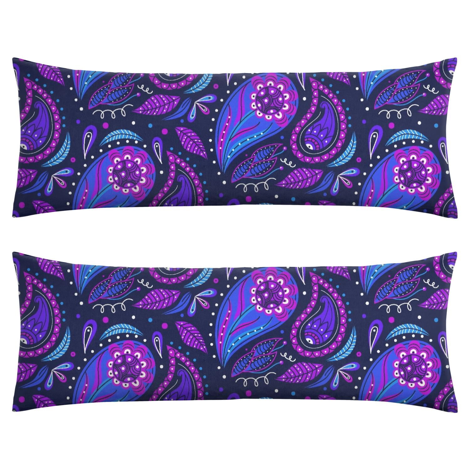 Exotic Mandala Body Pillow Cover 20x54 - Artistic Paisley Pillowcase ...