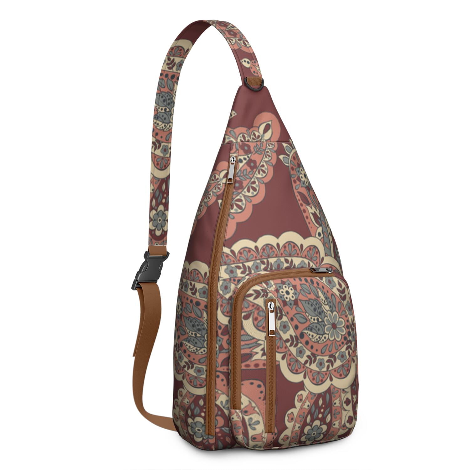 Exotic Mandala Paisley Bag - Ethnic Geometric Pattern Shoulder Pack ...