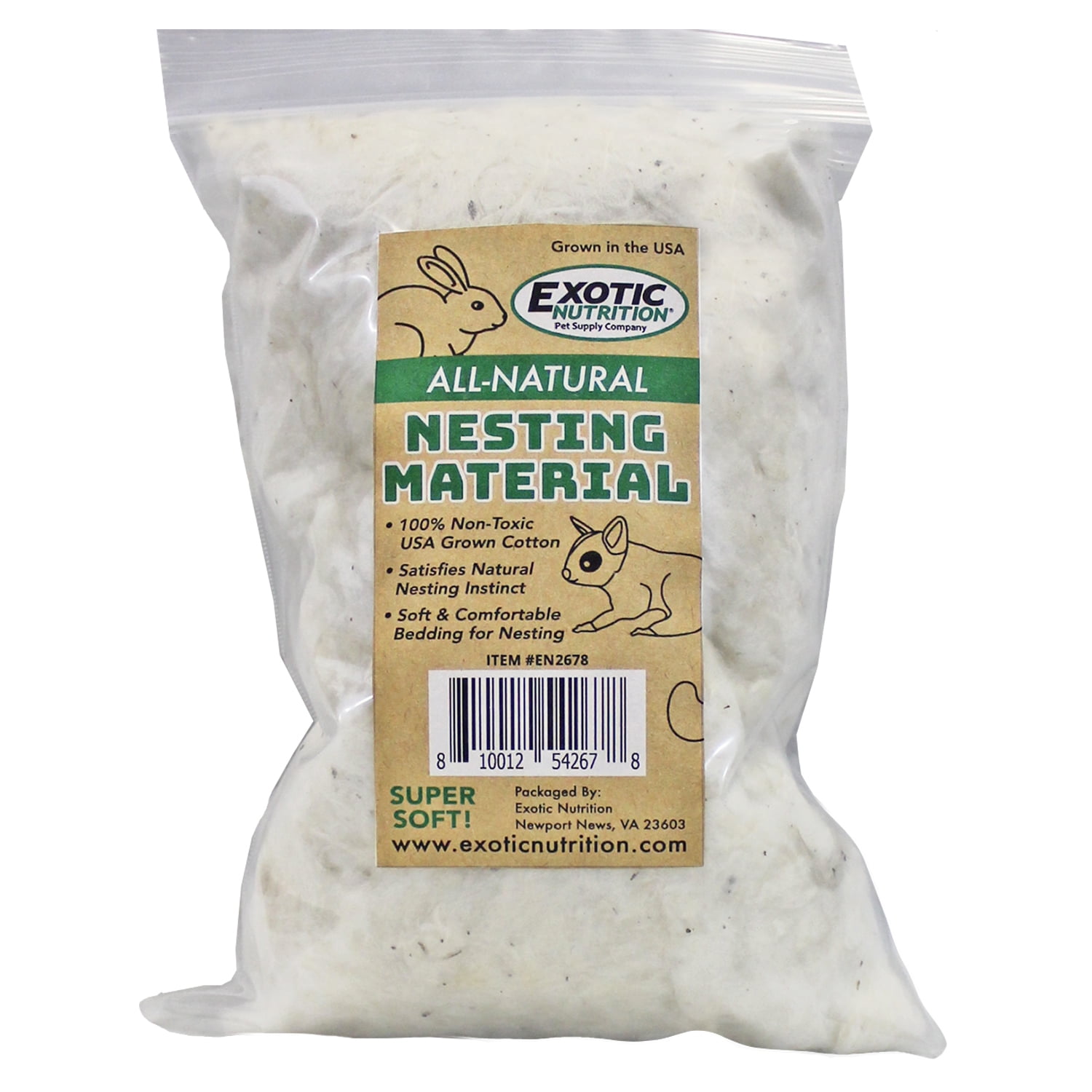 Exotic Nutrition All-Natural Nesting Material 4 oz - Walmart.com