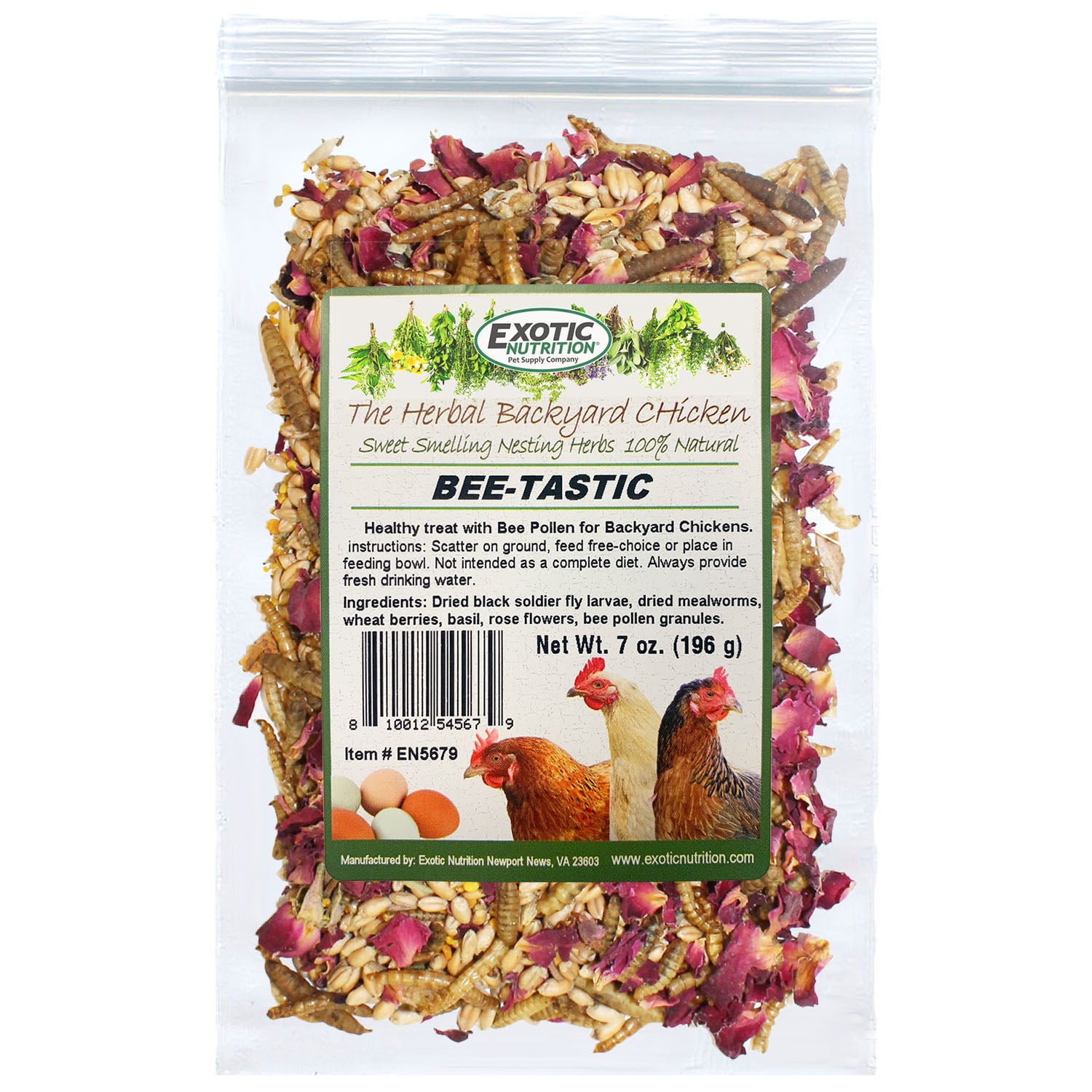 Exotic Nutrition Bee-Tastic Chicken Treat - Walmart.com
