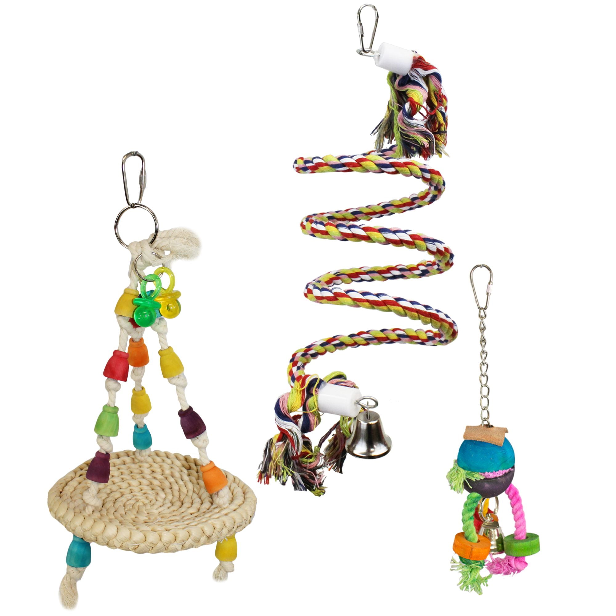 Exotic Nutrition Rainbow Accessory Bundle - Colorful Interactive Cage ...