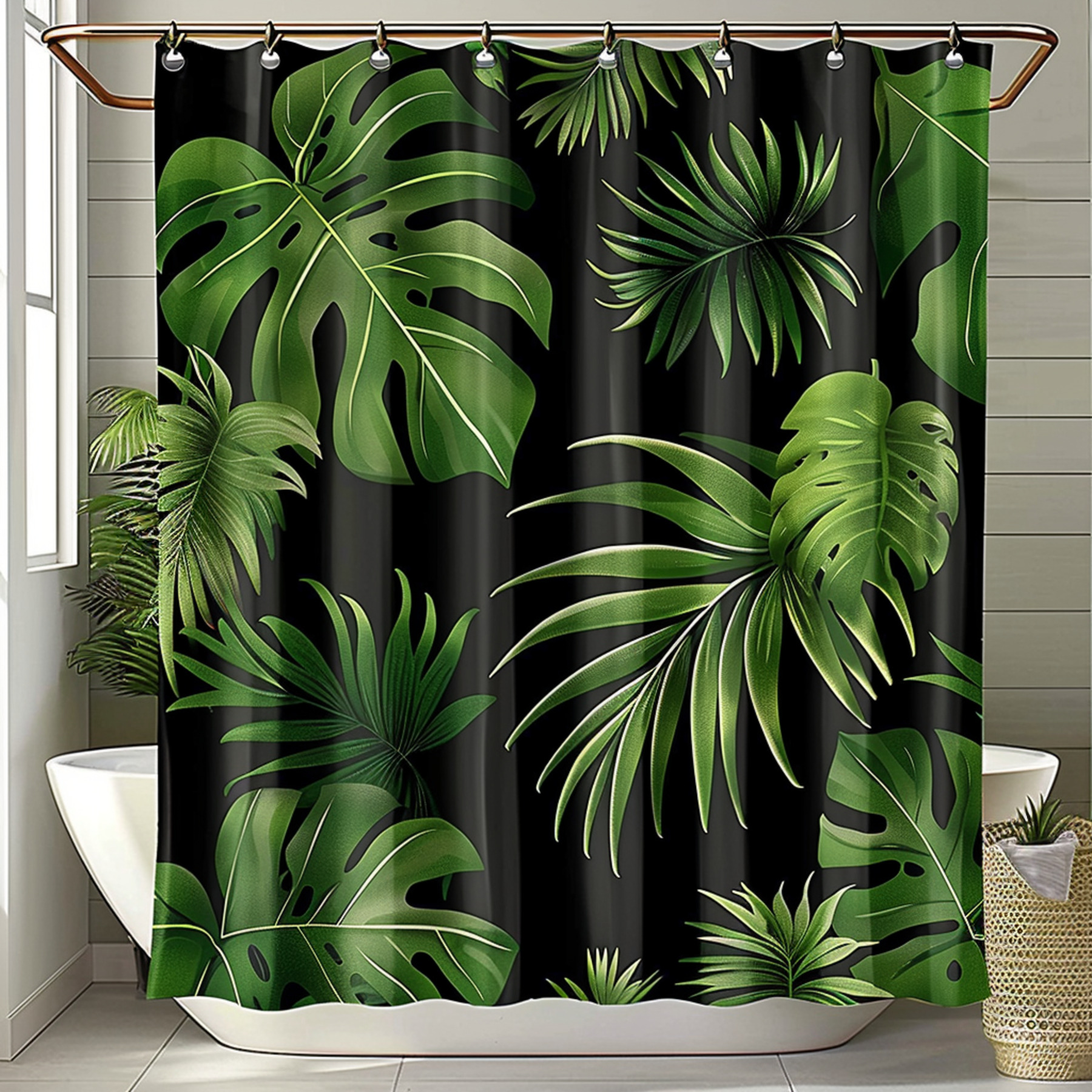 Exotic Oasis Shower Curtain Refresh Your Bathroom With Tropical Vibes