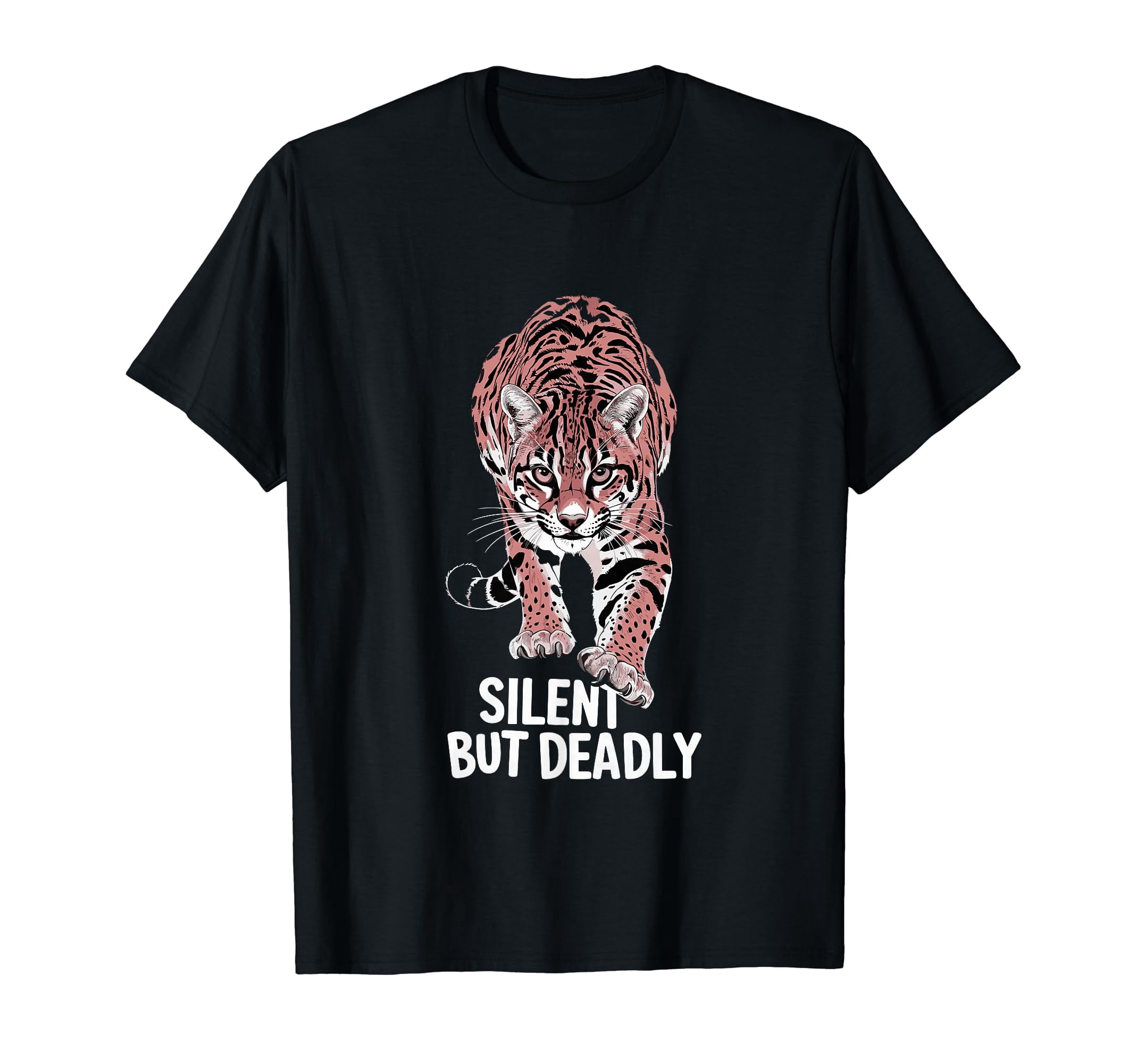 Exotic Ocelot Graphic T-Shirt - Bold Jungle Cat Design for Animal ...