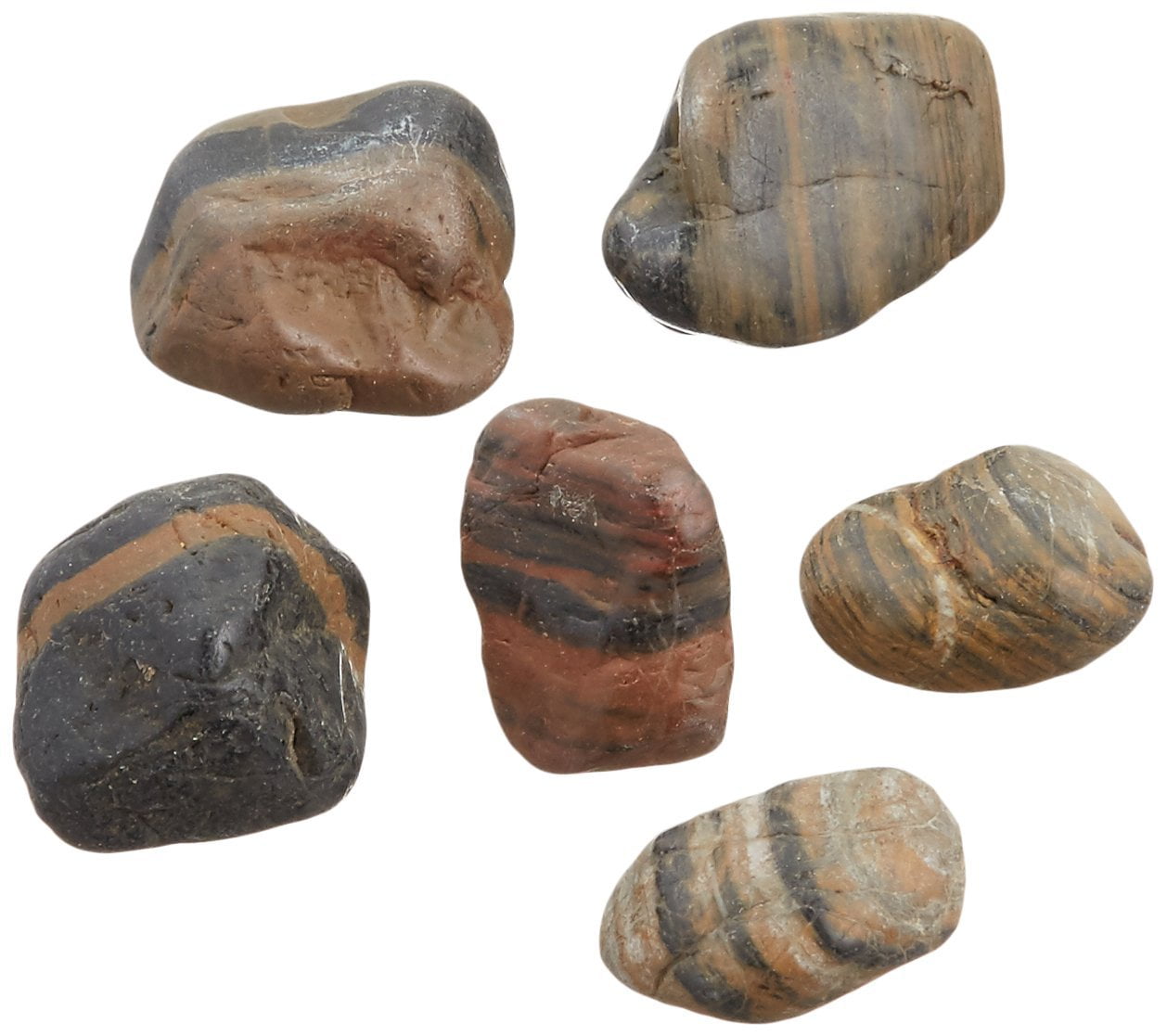 Exotic PSS1030 Polished Pebble, Striped, 5 Pounds, 1/2-Inch to 1-Inch ...