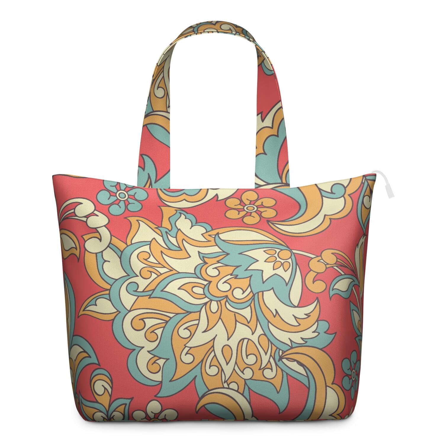 Exotic Paisley Artwork Duffel Bohemian Chic Weekender Bag with Artistic ...