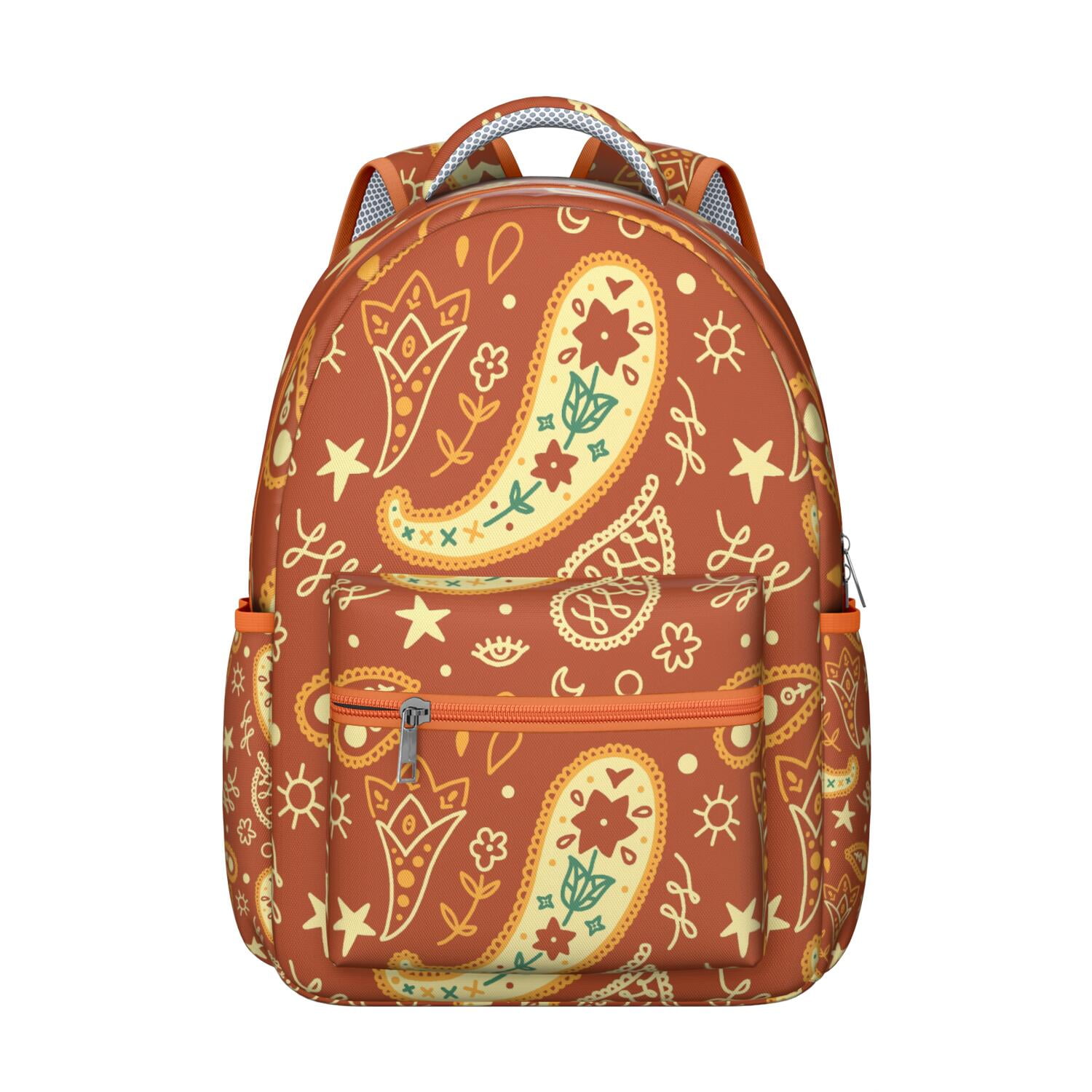 Exotic Paisley Artwork Stylish Backpack - Waterproof & Versatile for ...
