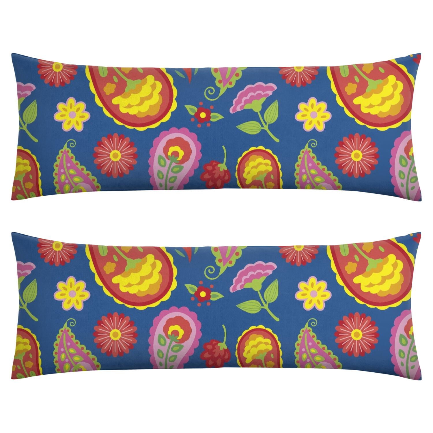 Exotic Paisley Throw Pillow Cover - Indian Tribal Paisley in Bold ...