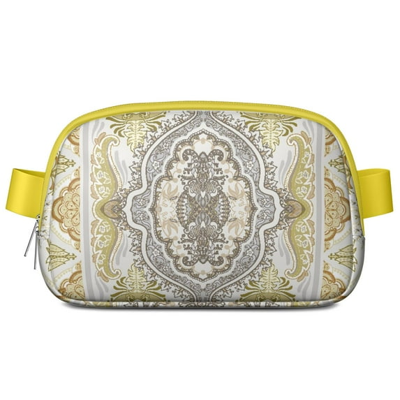 Exotic Paisley Waist Pack - Chic Artistic Pattern Adjustable Fanny Pack ...