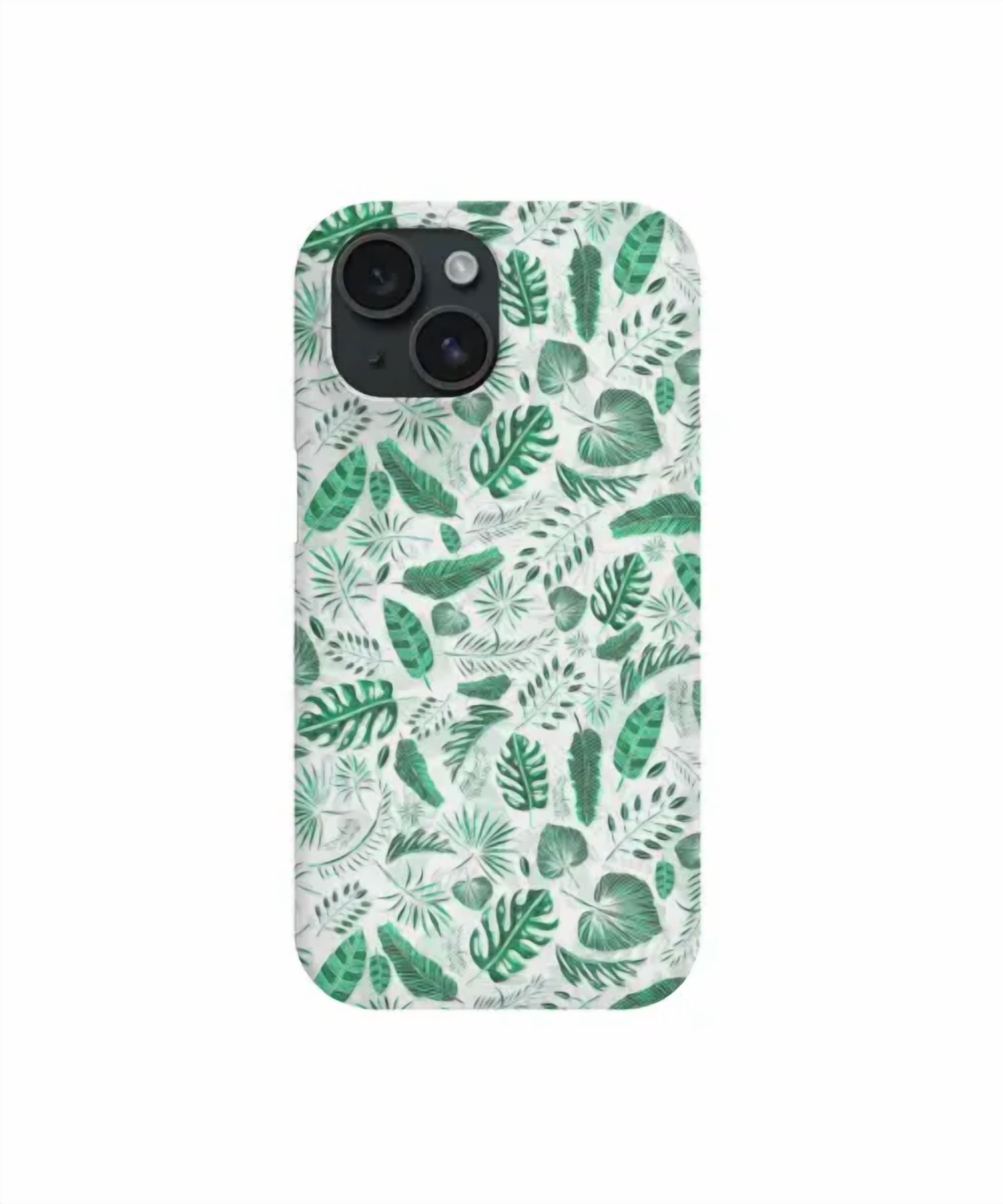 Exotic Palm Leaves Tropical Plant Art Phone Case for iPhone 16 15 14 13 ...