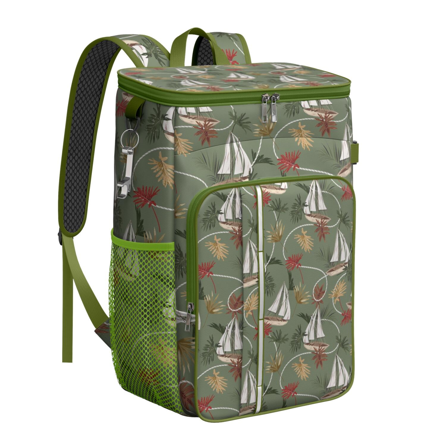 Exotic Palm Tree Backpack Cooler, Leak Proof Cooler Bag with Hawaiian ...