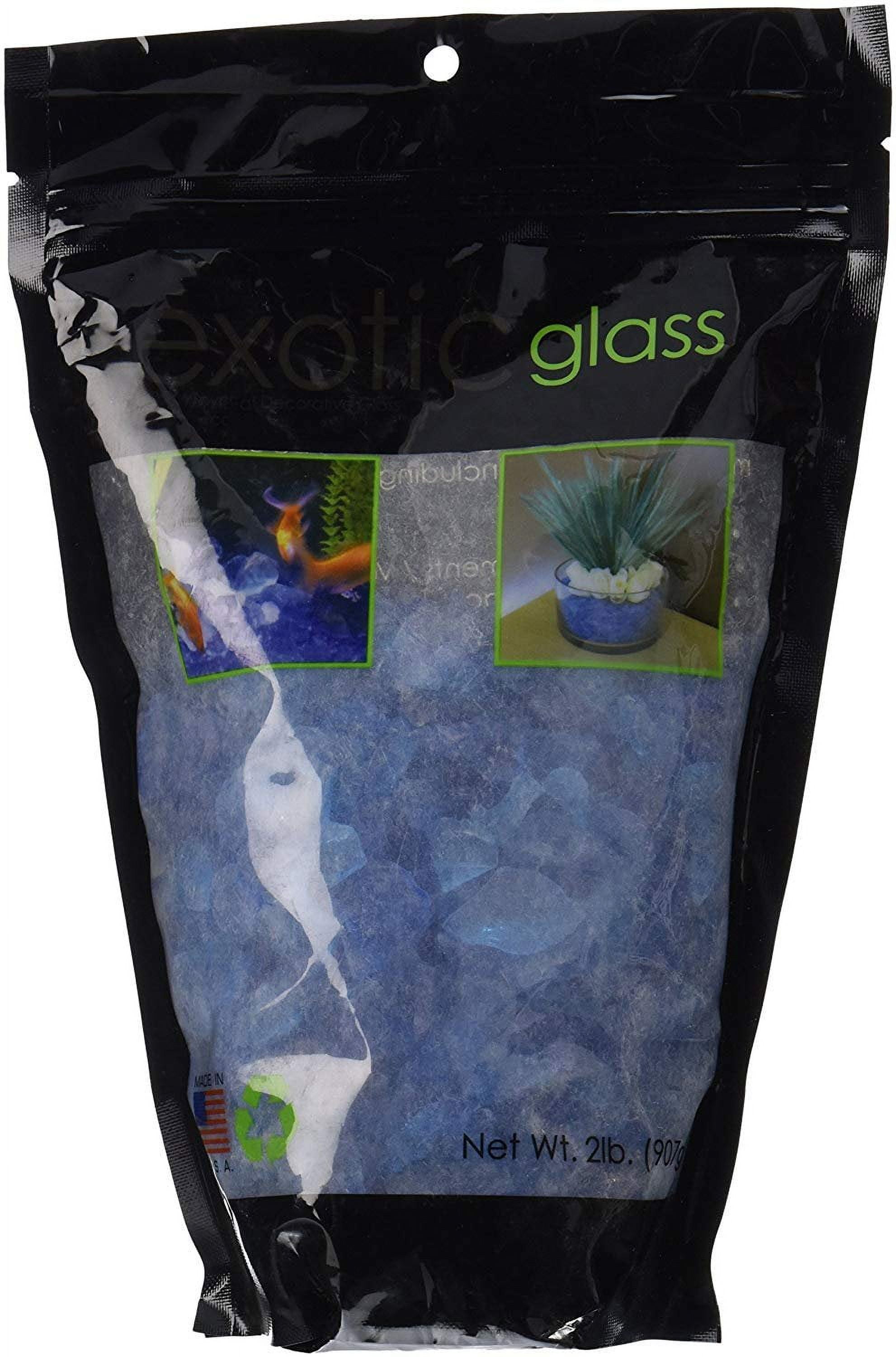 Exotic Pebble & Aggregates 2-Number Bag, Turquoise Glass, Small ...