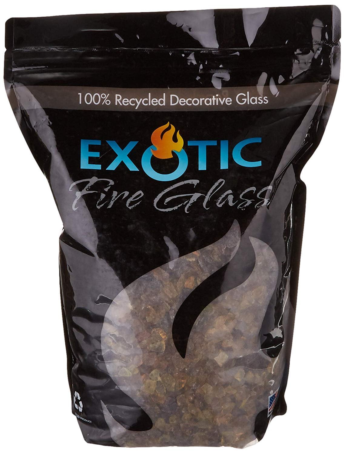 Exotic Pebbles & Aggregates Chestnut Glass Pebbles, 10 lb - Walmart.com