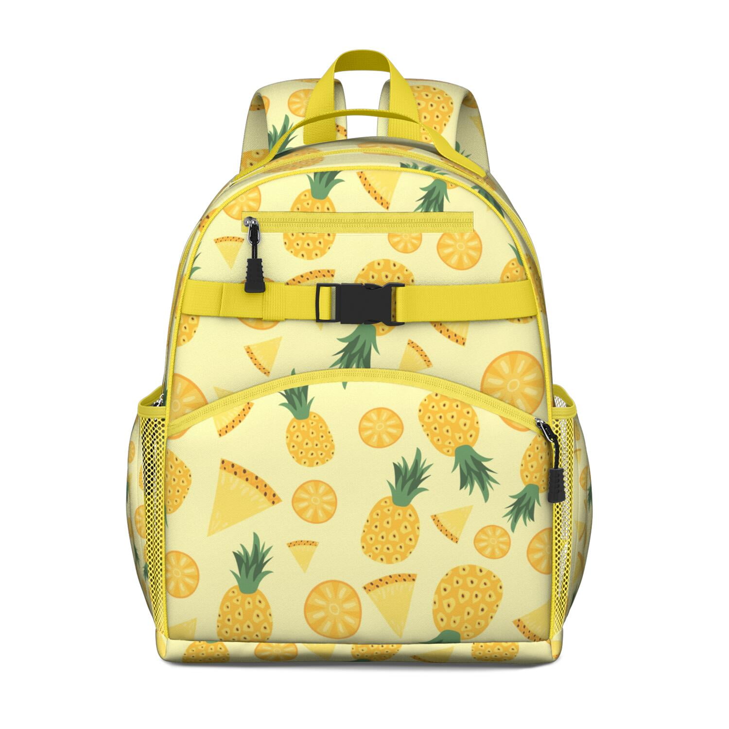 Exotic Pineapple Aesthetic Backpack - Waterproof Lightweight Student ...