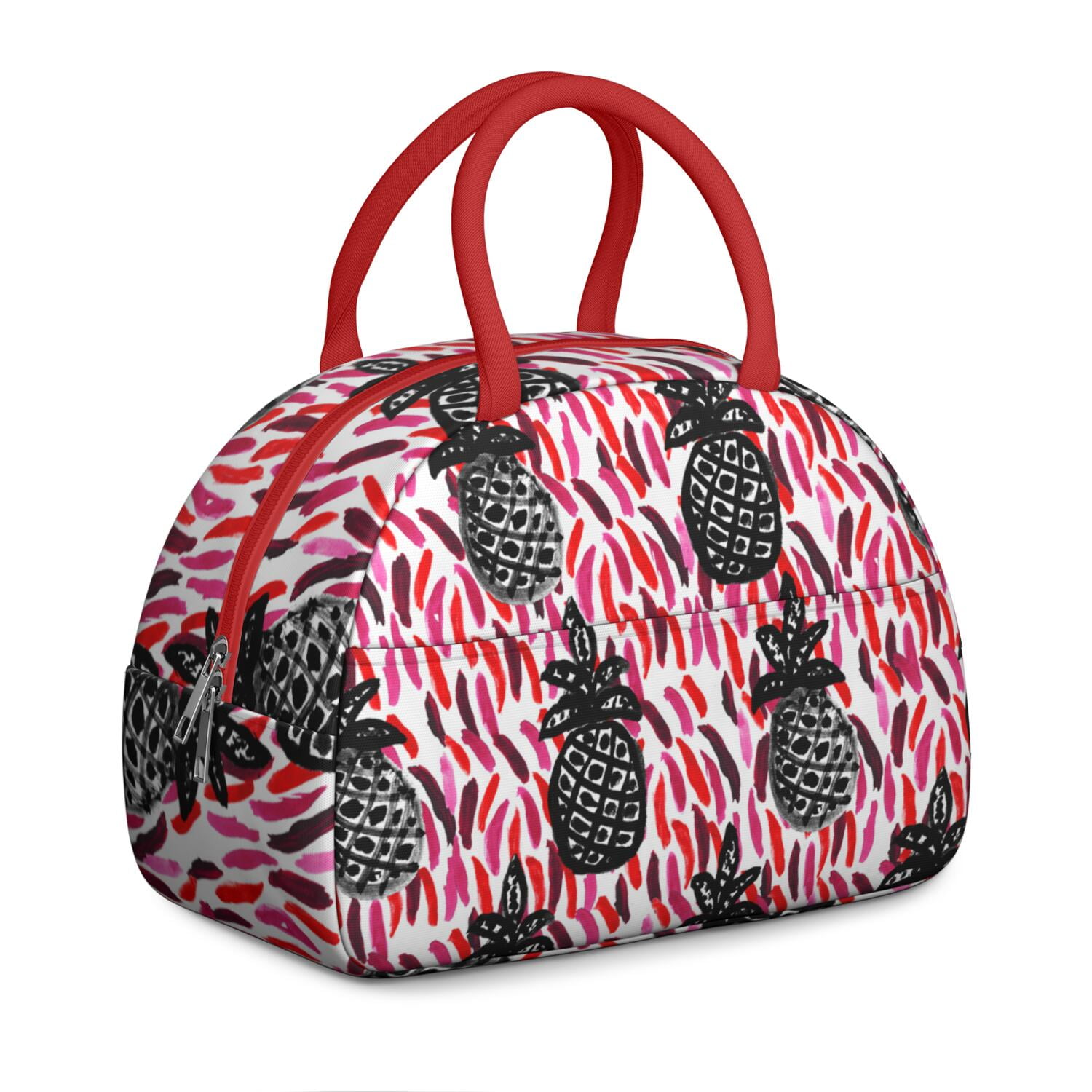 Exotic Pineapple Lunch Box - Tropical Plant & Fruit Pattern, Leakproof ...