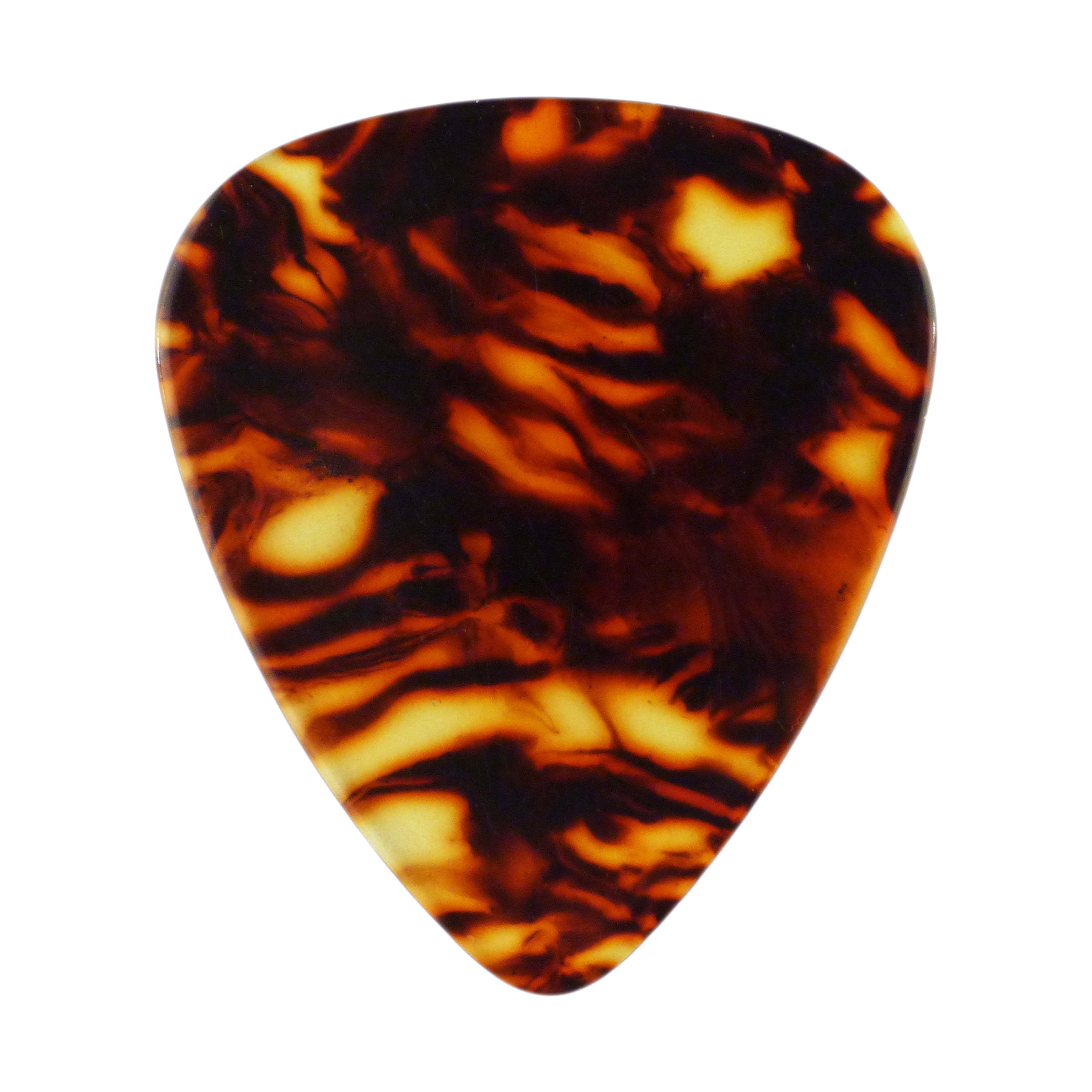 Exotic Plectrums - Celluloid Brown Tortoise Guitar Or Bass Pick - 0.46 ...