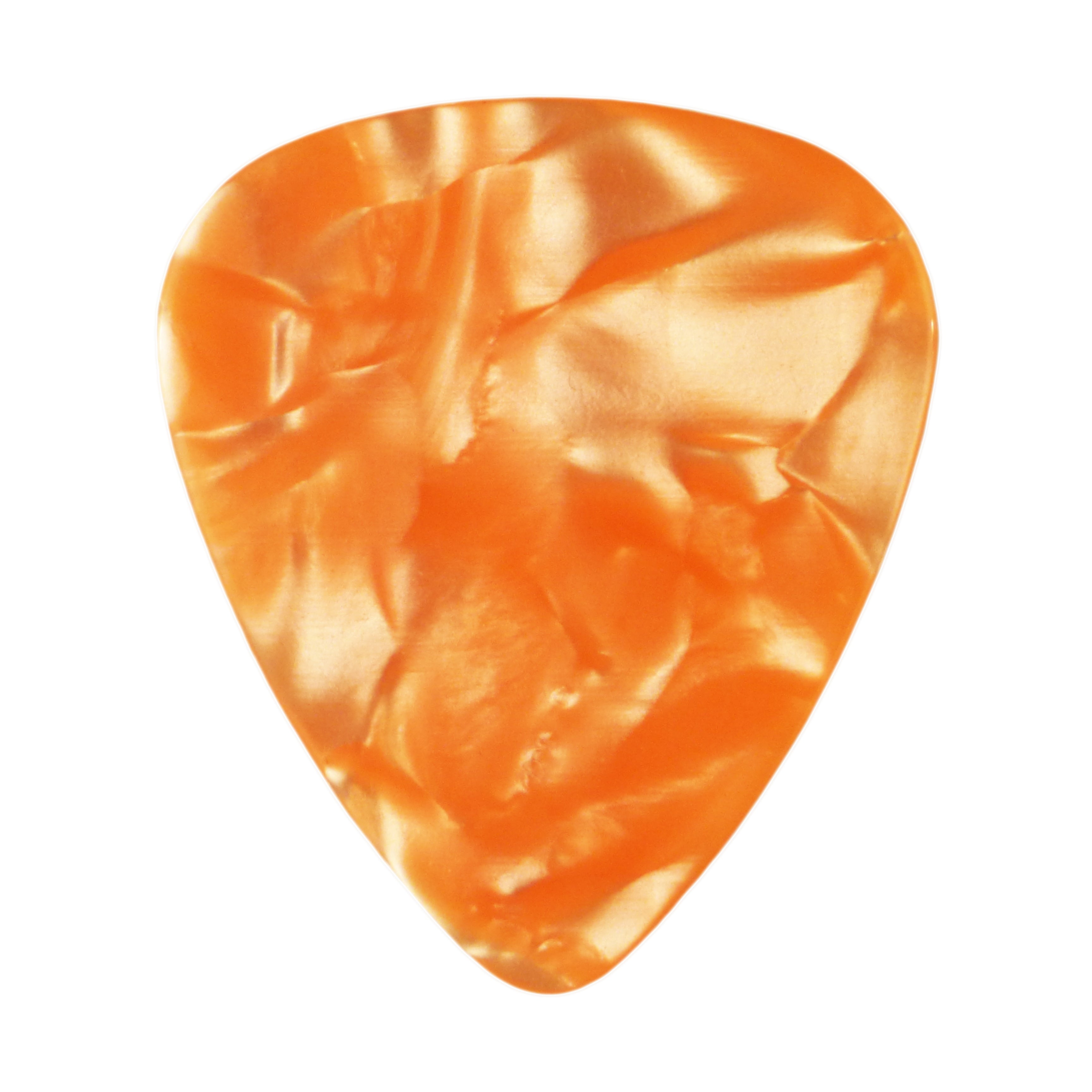 Exotic Plectrums - Celluloid Orange Pearl Guitar Or Bass Pick - 0.46 mm ...