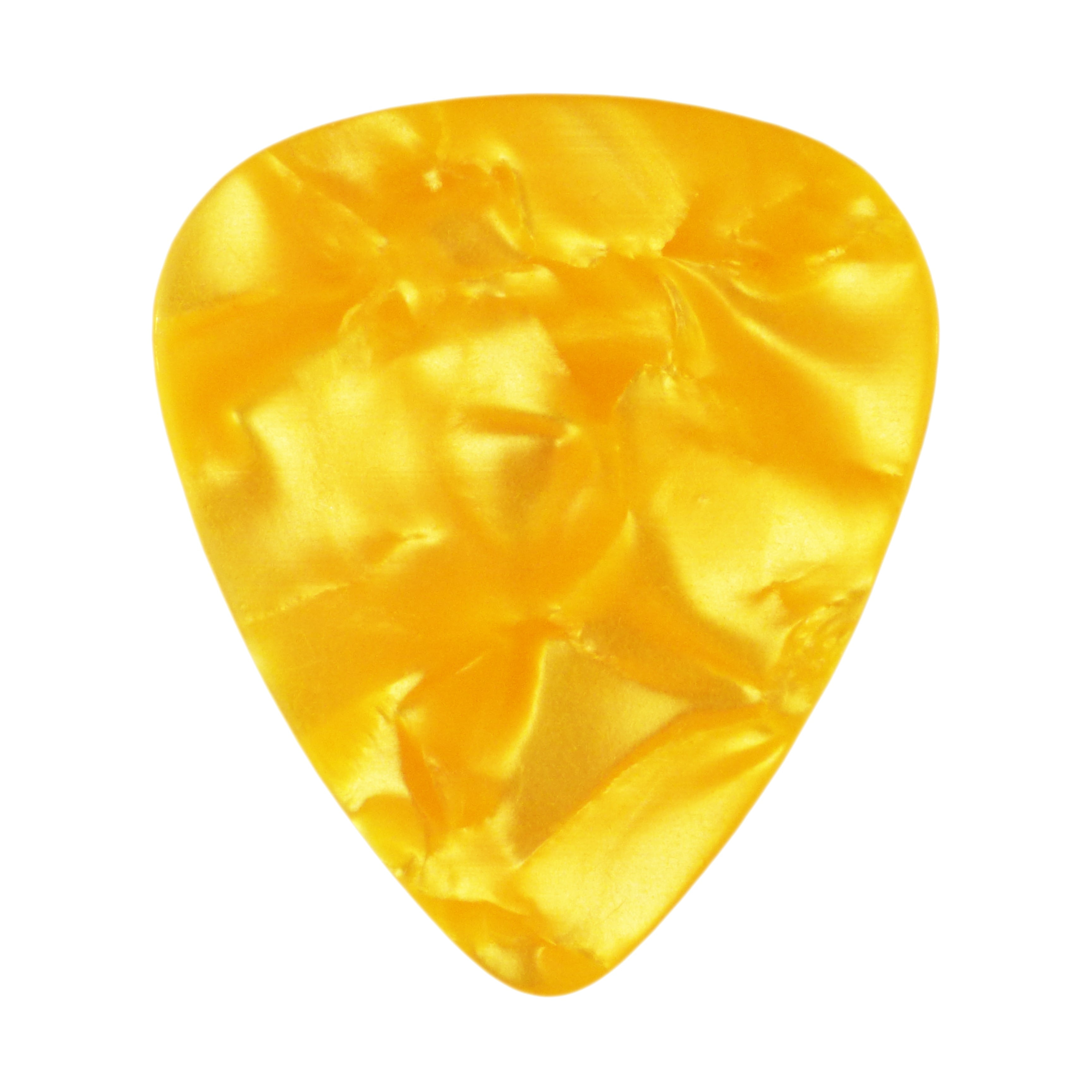 Exotic Plectrums - Celluloid Yellow Pearl Guitar Or Bass Pick - 0.96 mm ...