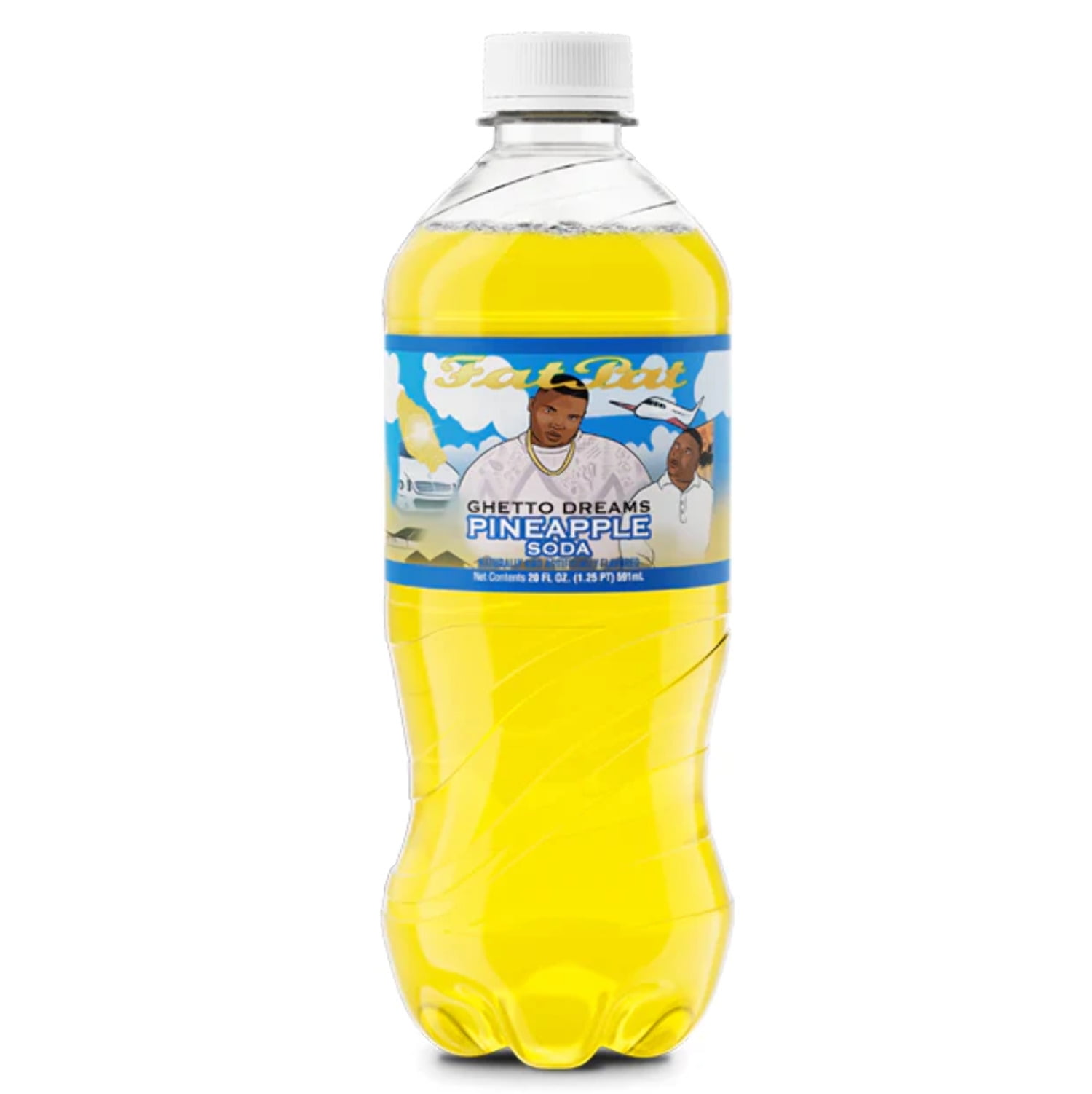 Exotic Pop Fat Pat “Ghetto Dreams” Pineapple Soda 20 oz Bottle. (6 pack ...