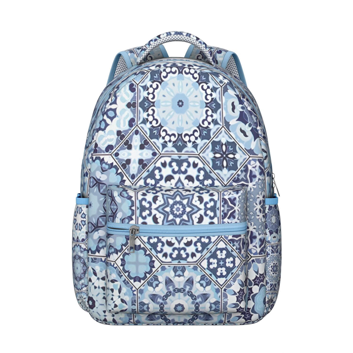 Exotic Rainbow Tribal Folk Style Student’s Backpack, Scratch-Resistant ...