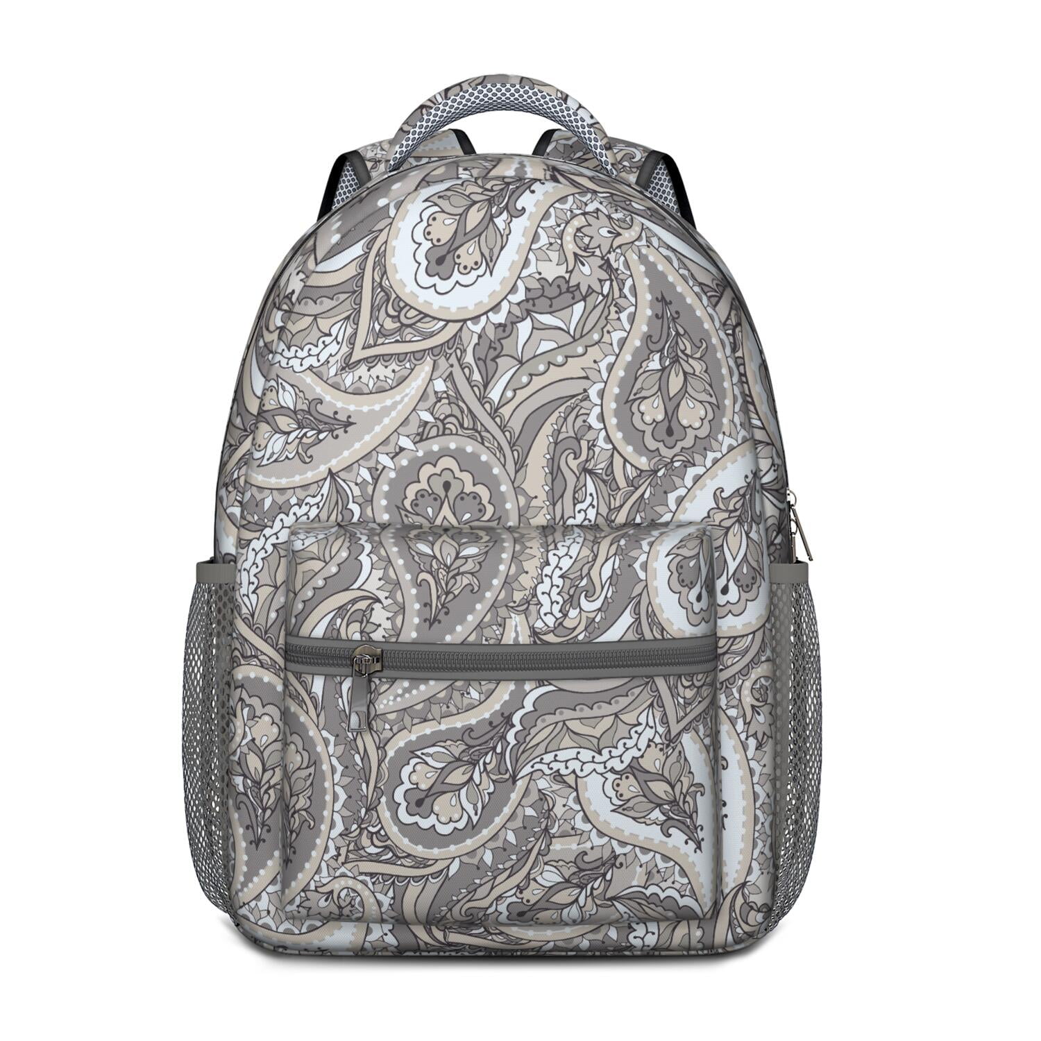 Exotic Retro Paisley Backpack - Durable Ergonomic Bookbag with ...
