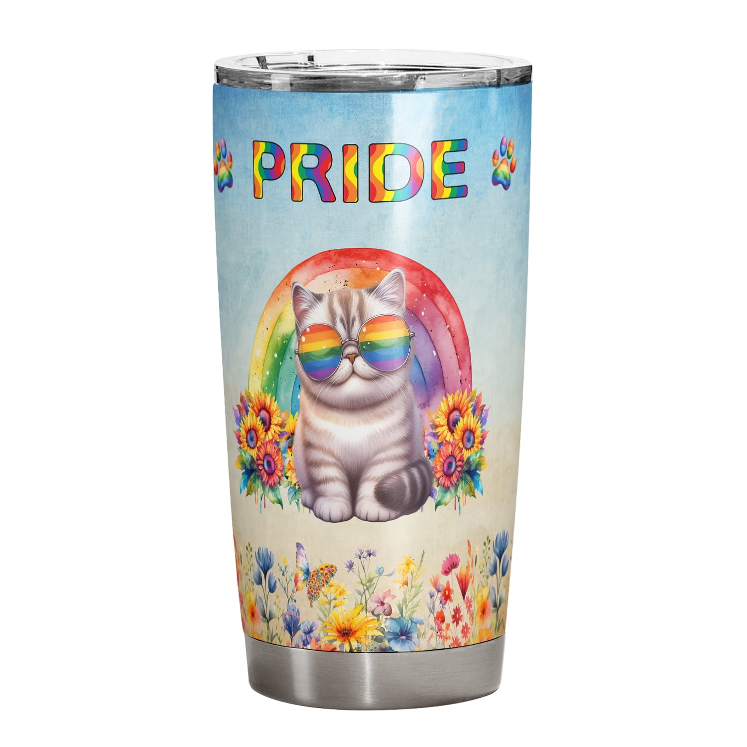 Exotic Shorthair Celebrates Rainbow Pride Month LGBT LGBTQ+ 20oz ...