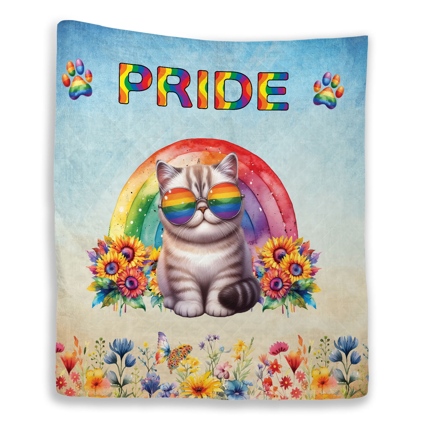 Exotic Shorthair Celebrates Rainbow Pride Month LGBT LGBTQ+ Quilt ...