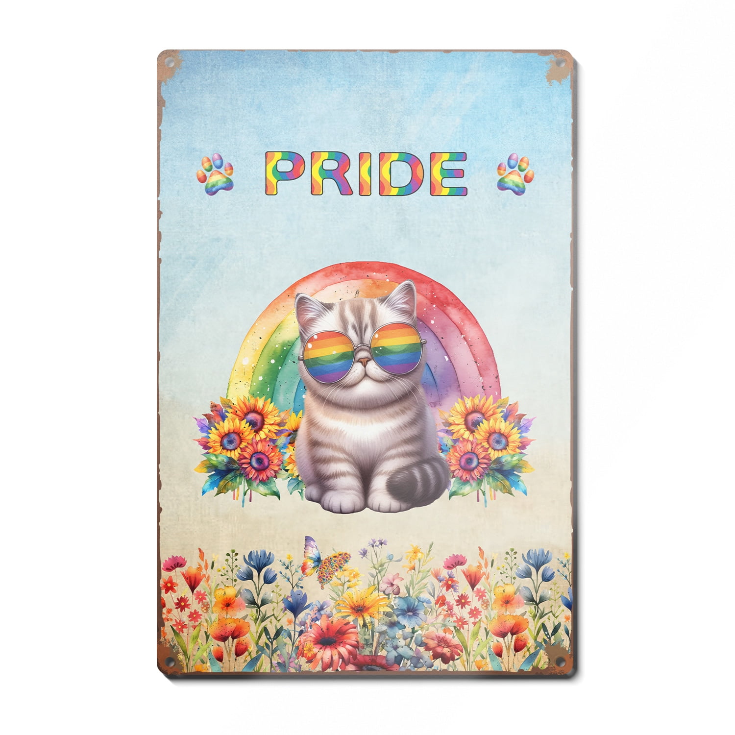 Exotic Shorthair Celebrates Rainbow Pride Month LGBT LGBTQ+ Vertical ...