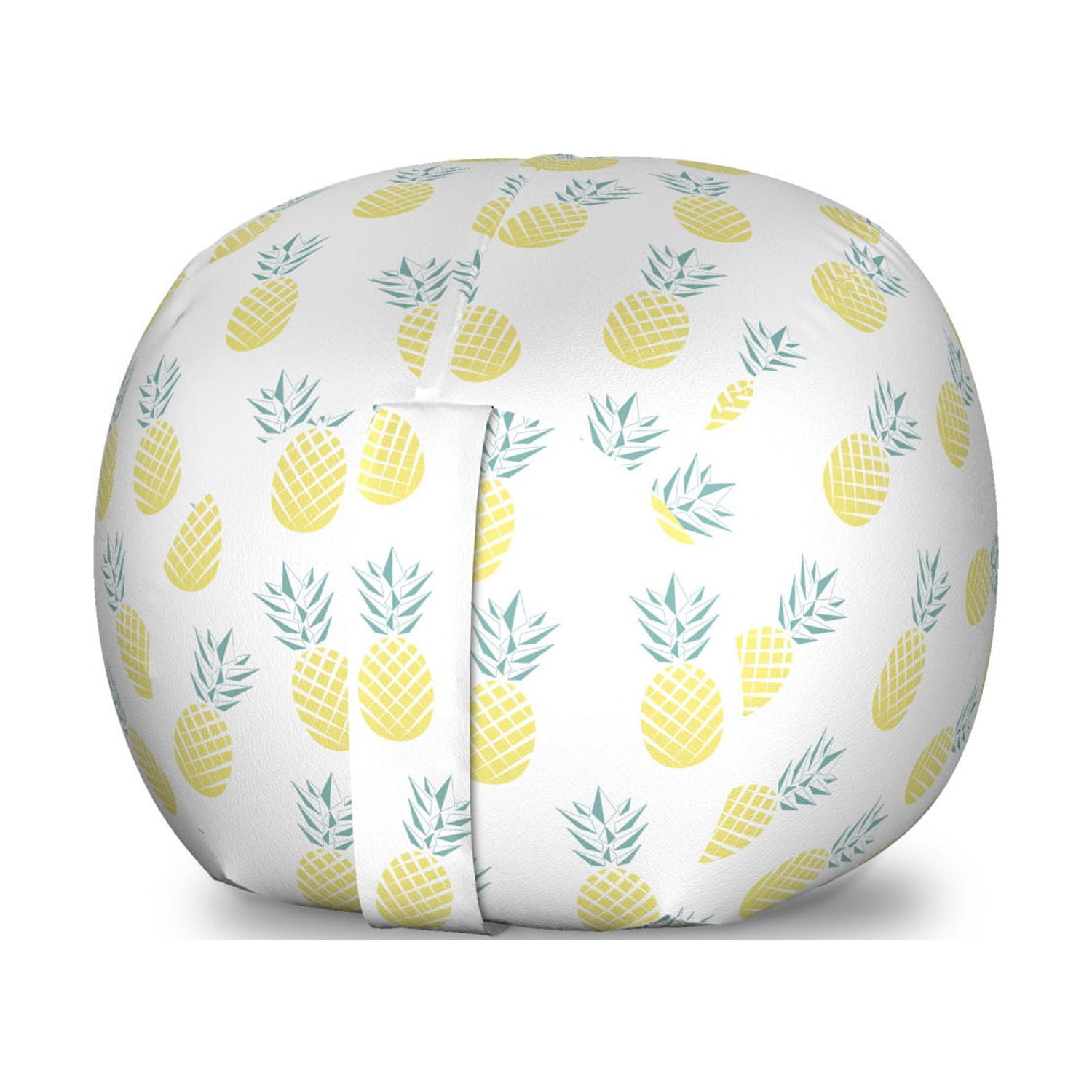 Exotic Storage Toy Bag Chair, Pineapples with Rhombus Pattern Healthy ...