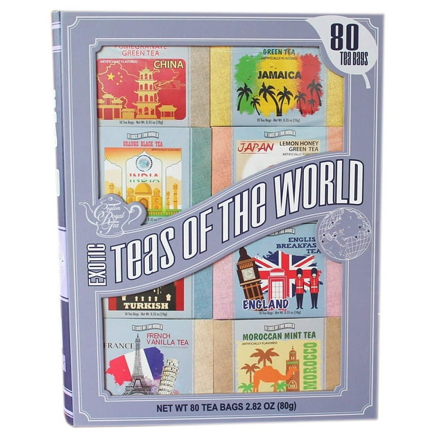 Exotic Teas Of The World T Set 80 Tea Bags 8 Different Flavors