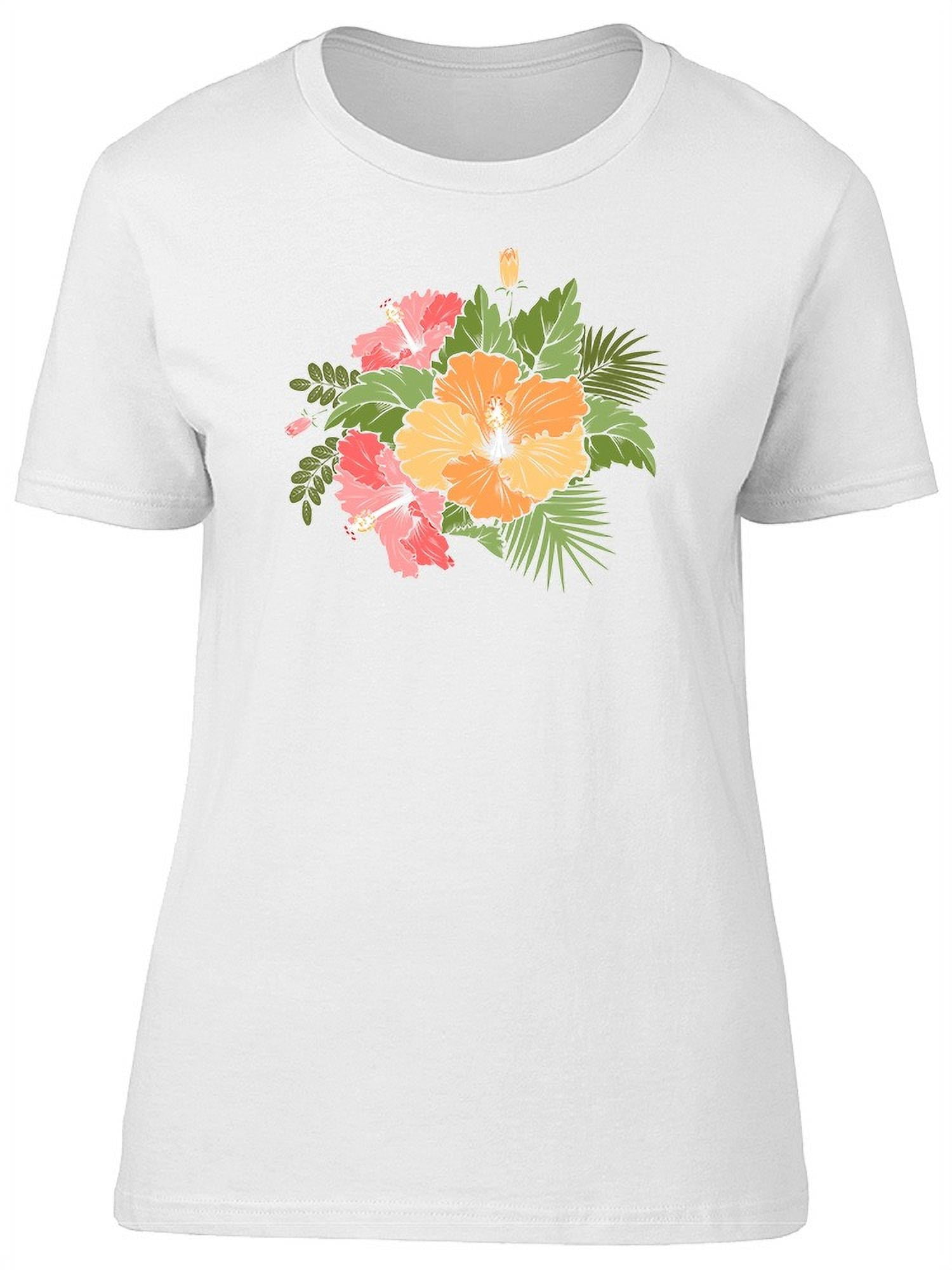 Exotic Tropical Flower Hibiscus T-Shirt Women -Image by Shutterstock ...