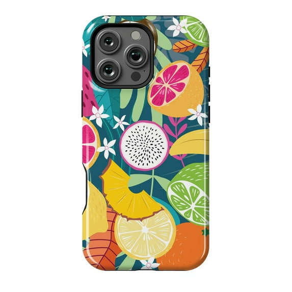 Exotic Tropical Fruit Artwork iPhone Case 17 16 15 14 13 12 11 Pro Max ...