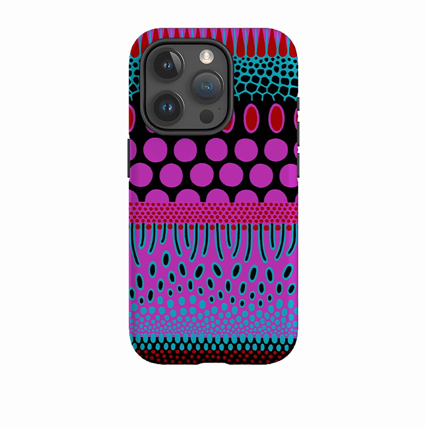 Exotic Tropical Spot Artistic Pattern Illustration iPhone Case 17 16 15 ...