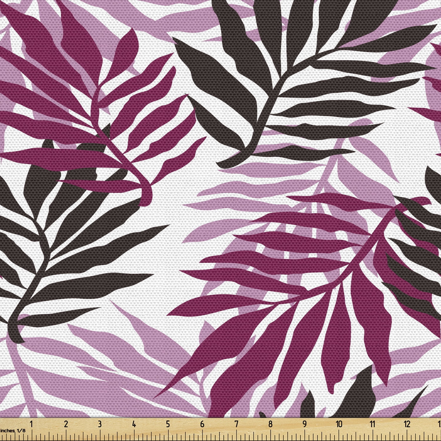 Ambesonne Exotic Fabric by the Yard Upholstery, Tropical Forest Theme ...